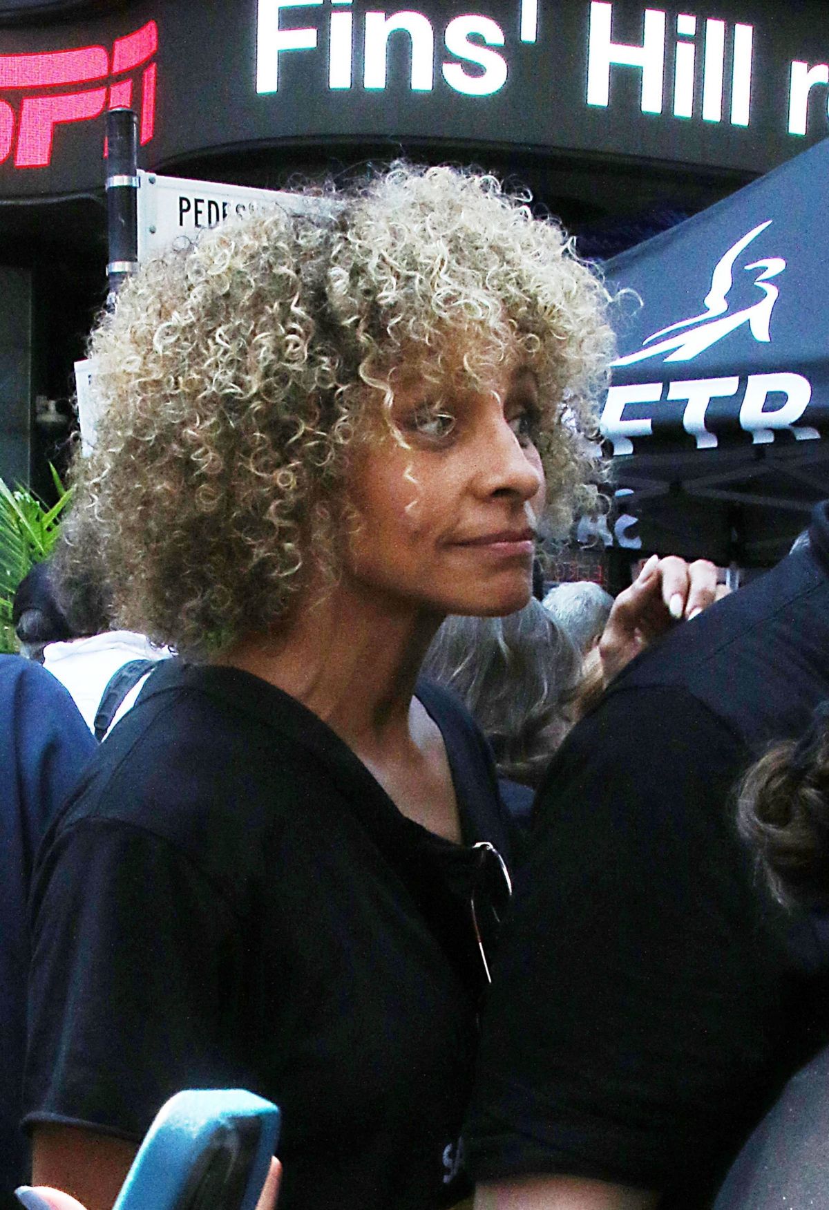 MICHELLE HURD at Rock the City for a Fair Contract Rally at Times ...