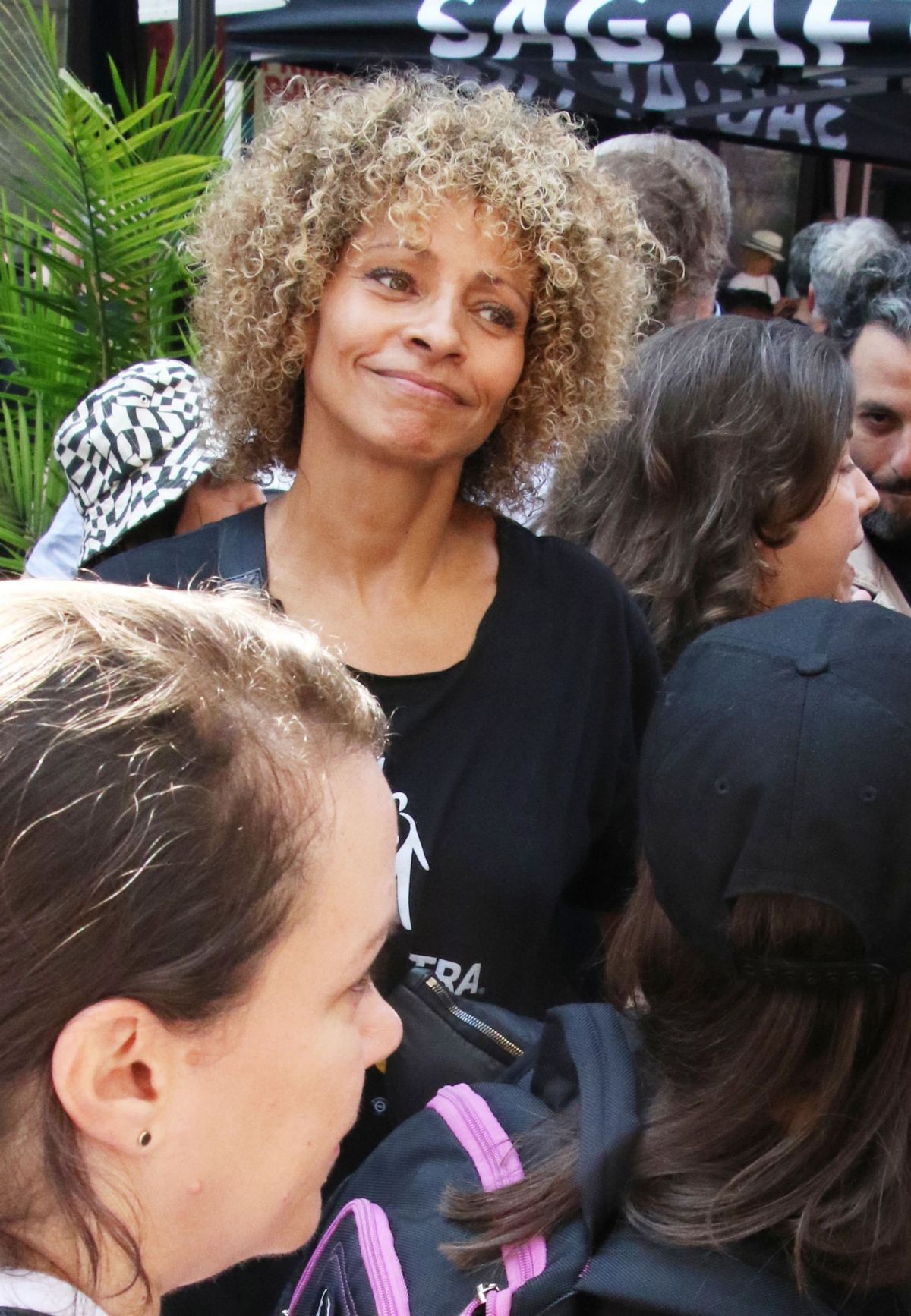 MICHELLE HURD at Rock the City for a Fair Contract Rally at Times ...
