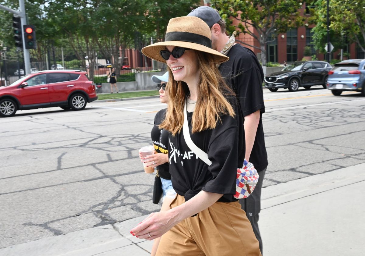 MICHELLE MONAGHAN at Sag-aftra Actors Union Strike in New York 06/17 ...