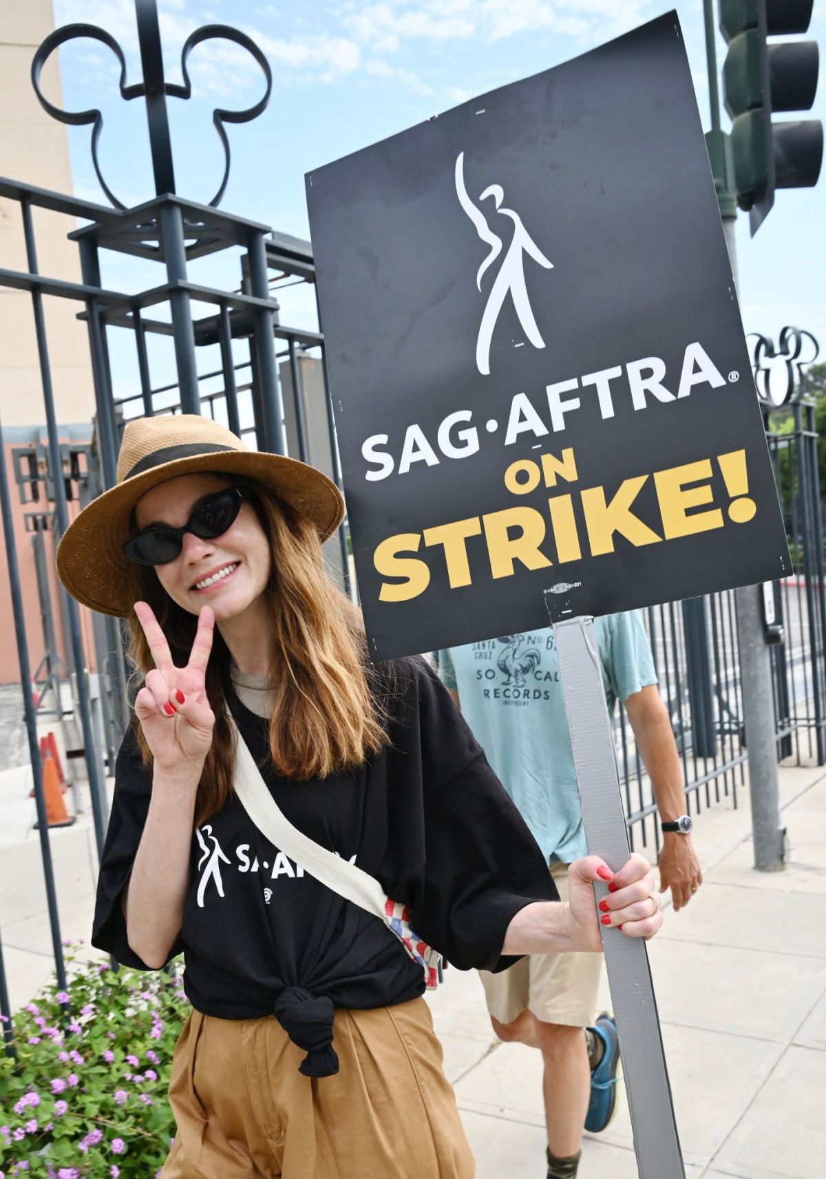 MICHELLE MONAGHAN at Sag-aftra Actors Union Strike in New York 06/17 ...