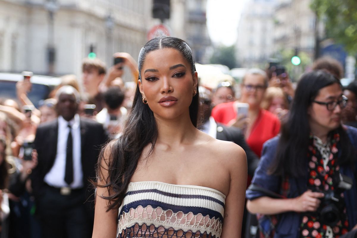 MING LEE SIMMONS Arrives at Jean Paul Gaultier Haute Couture Spring ...