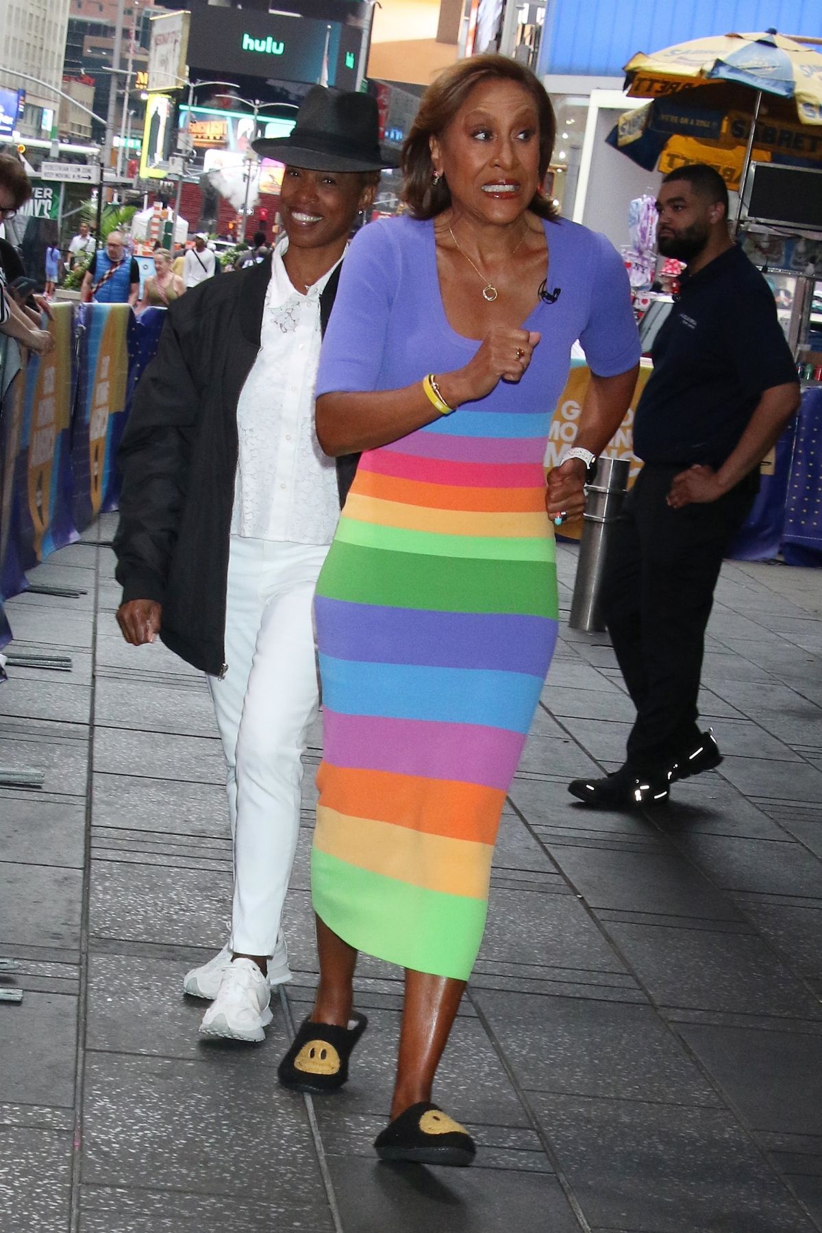 ROBIN ROBERTS Arrives at Good Morning America in New York 07/24/2023 ...