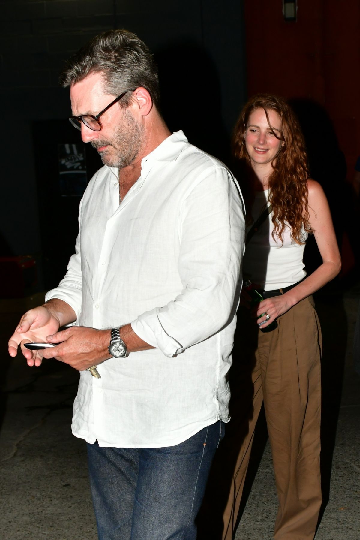 ANNA OSCEOLA and Jon Hamm Arrives at Largo Theater in Hollywood 08/04 ...
