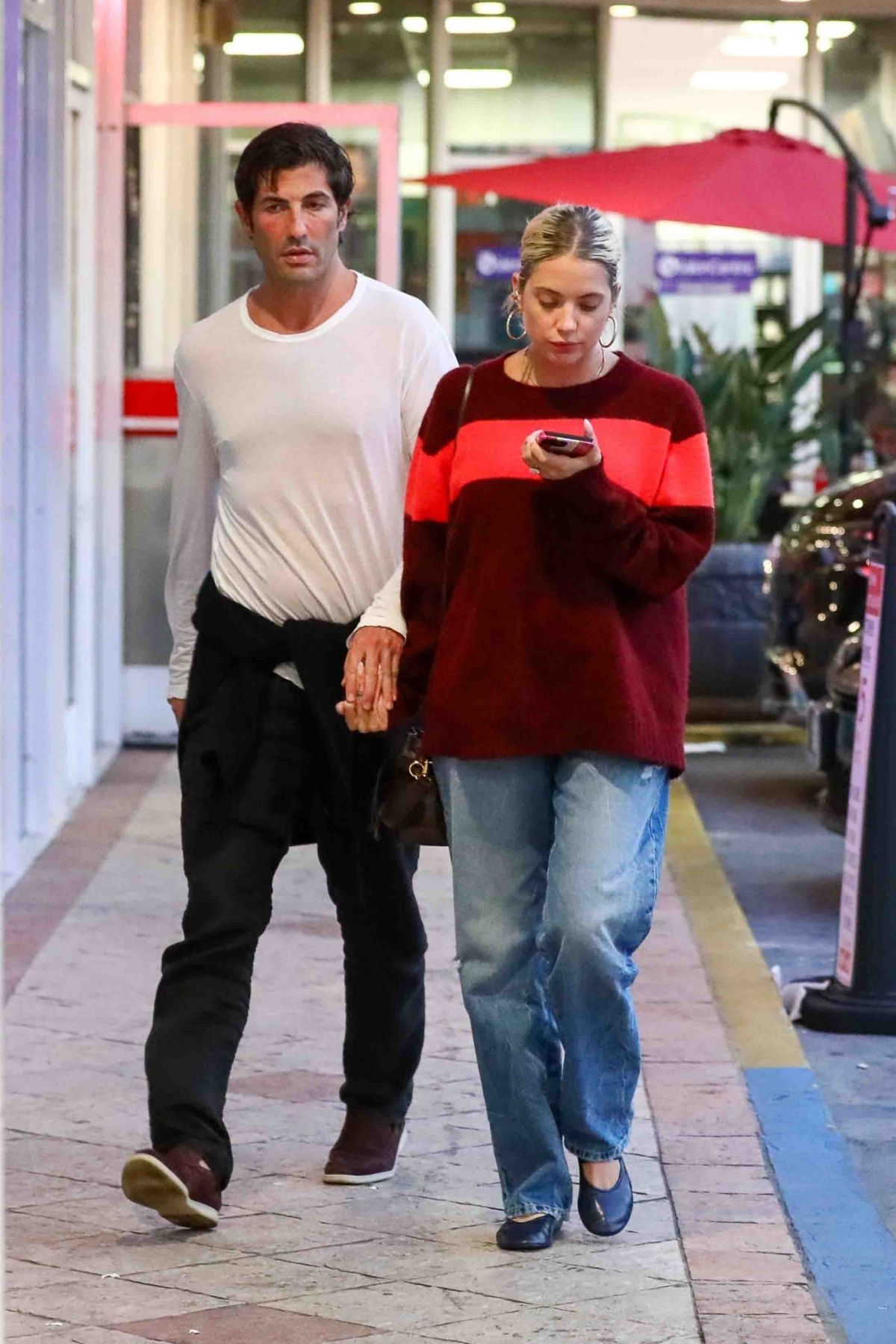 ASHLEY BENSON and Brandon Davis Out for Dinner in Los Angeles 08/29 ...