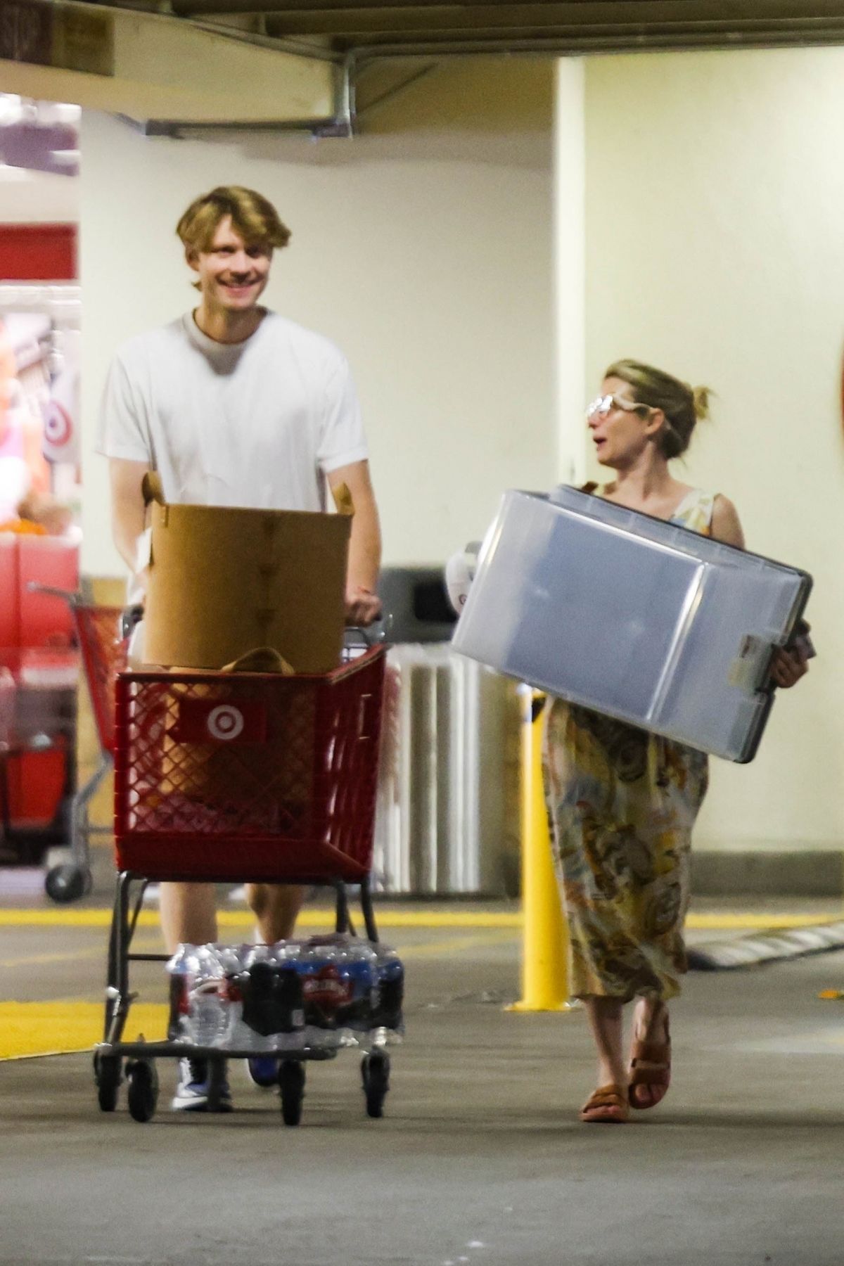 EMMA ROBERTS and Cody John Shopping at Target in Los Angeles 08/05/2023 ...
