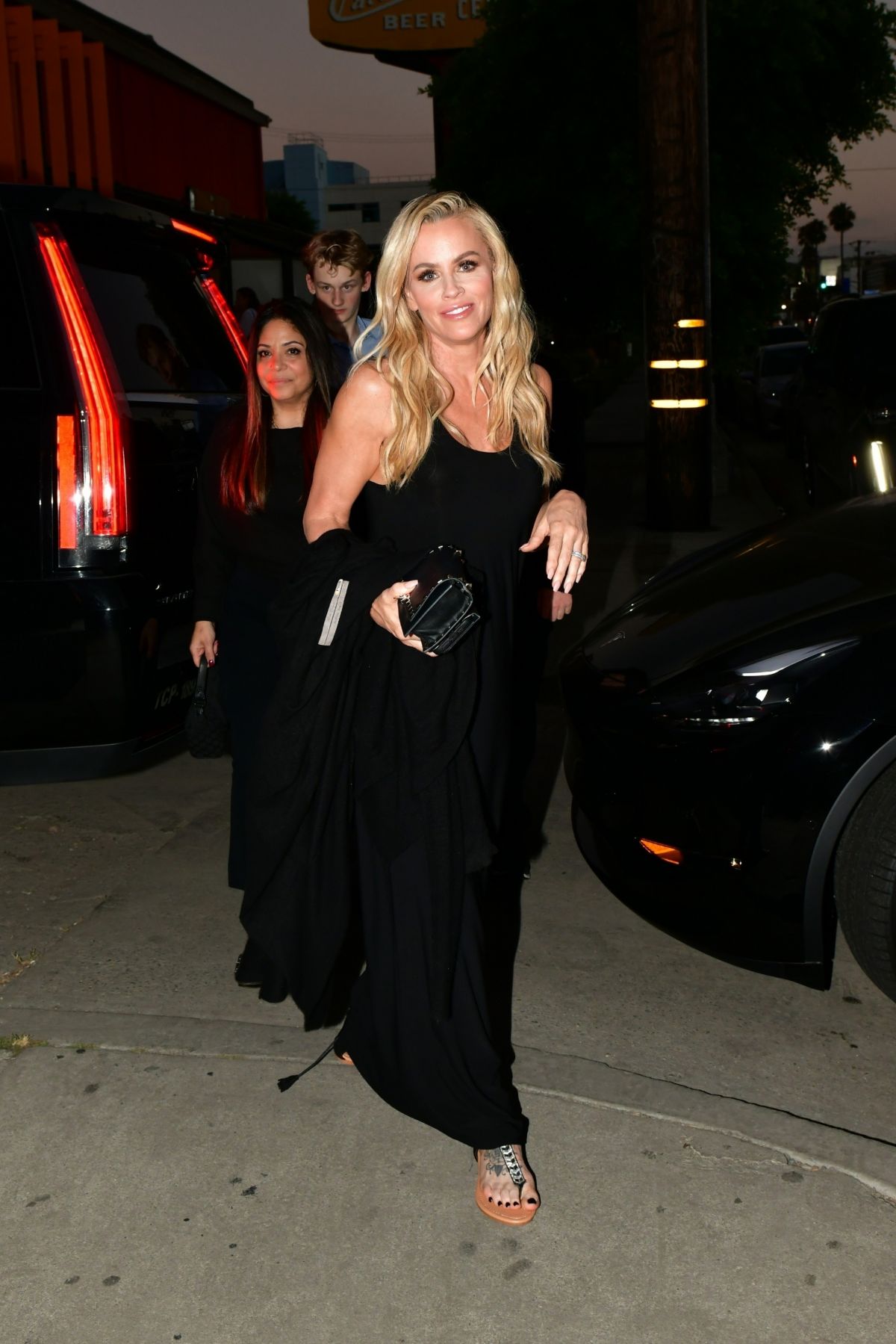 JENNY MCCARTHY Out for Dinner with Friends and Family at Catch ...