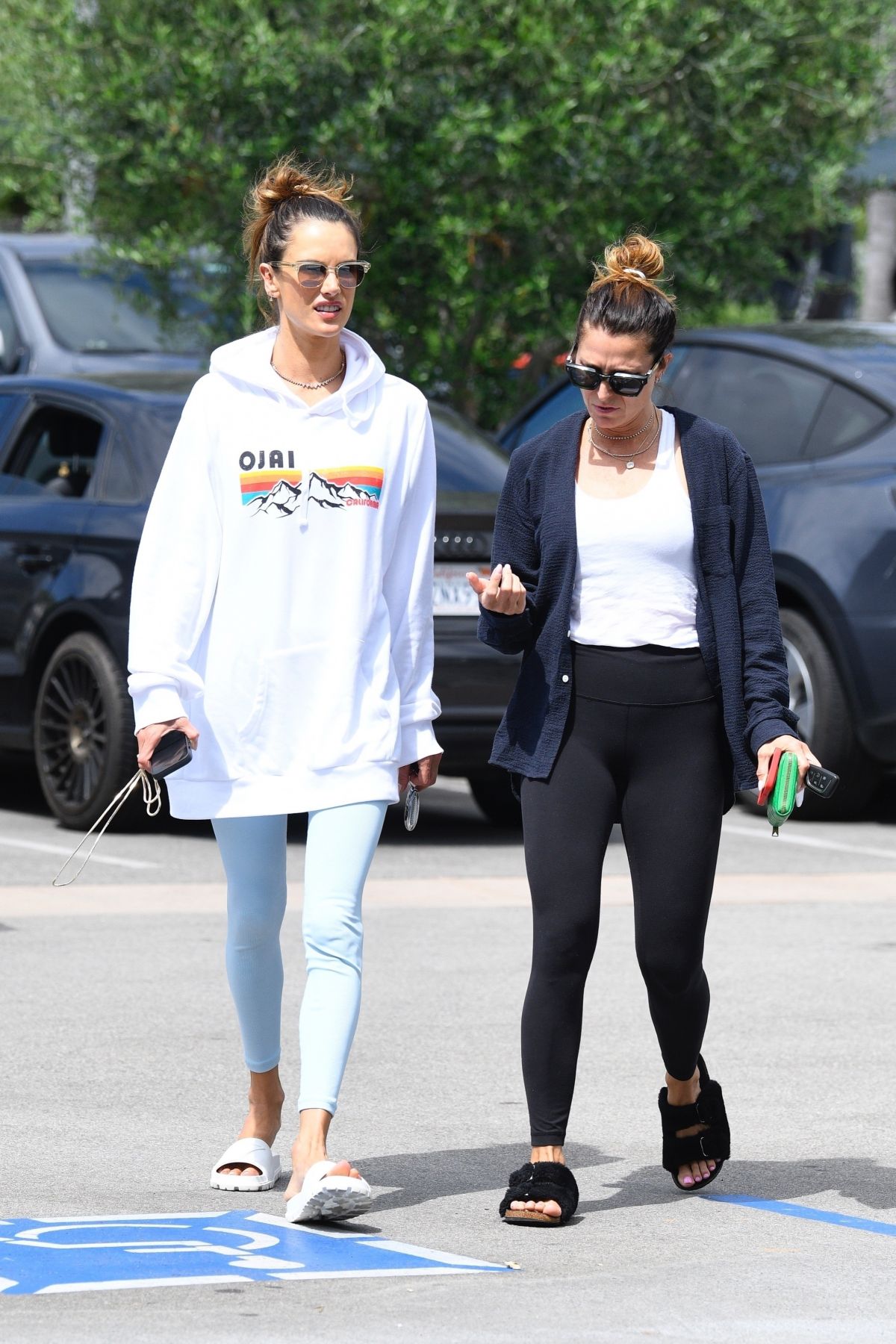 ALESSANDRA AMBROSIO Out with a Friend After Pilates Class in Malibu 09 ...