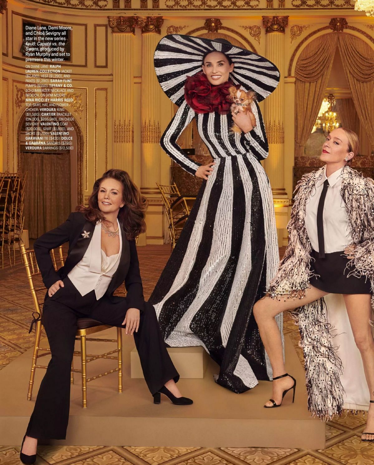 DIANE LANE, DEMI MOORE and CHLOE SEVIGNY in Town & Country, October ...
