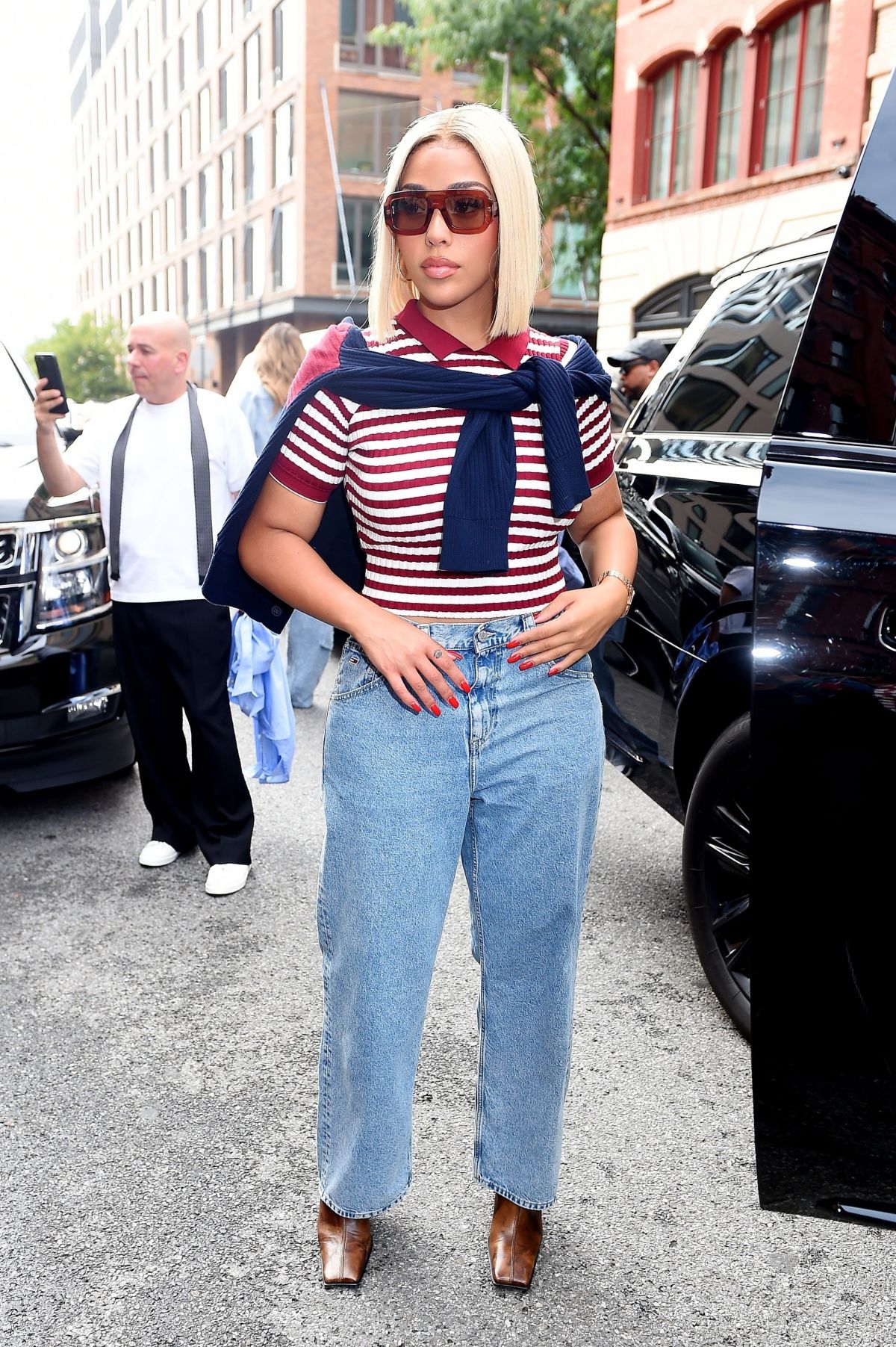 JORDYN WOODS Arrives at Tommy Hilfiger Dinner at New York Fashion Week ...