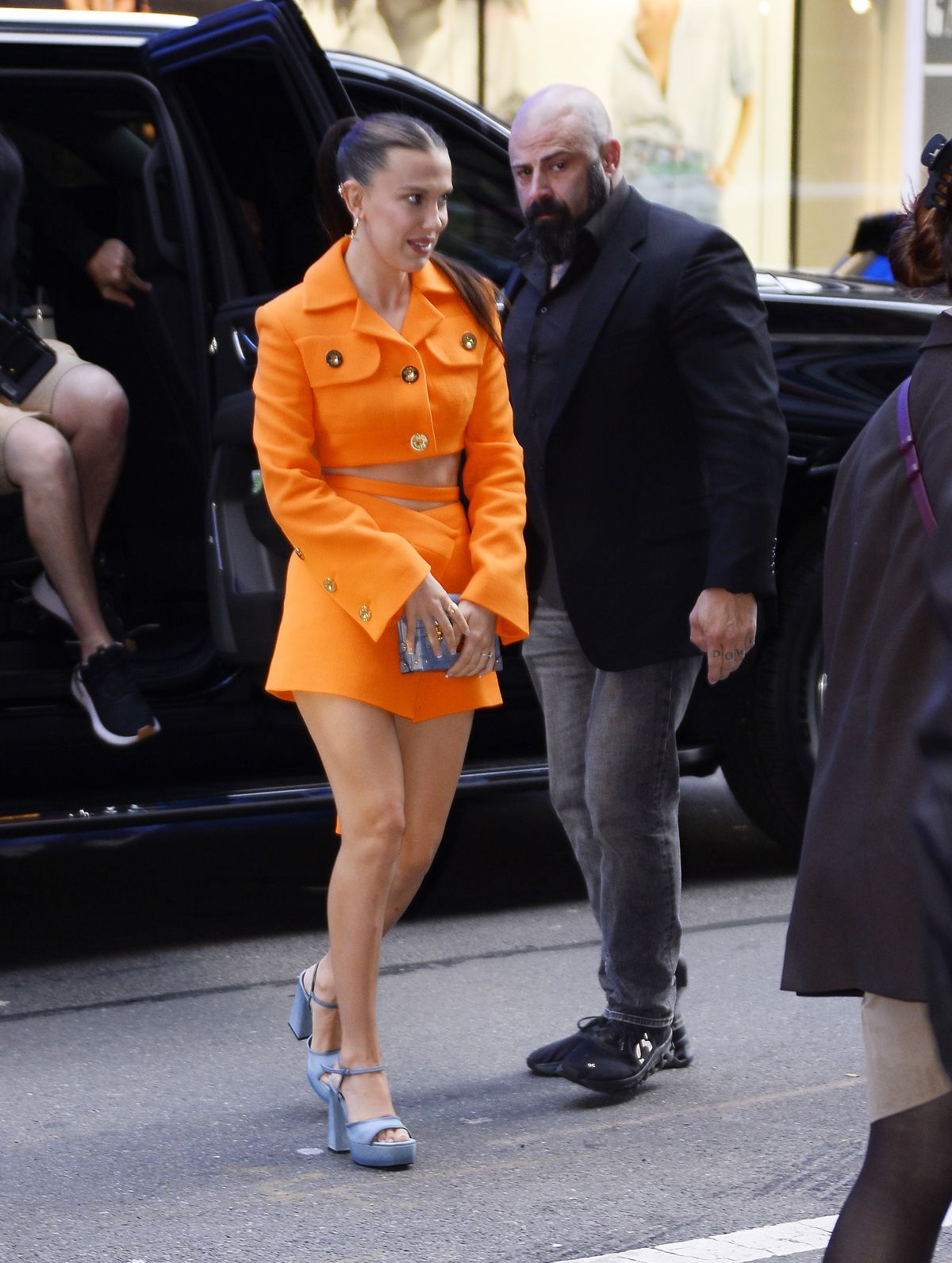 MILLIE BOBBY BROWN Arrives at Good Morning America Studios in New York ...