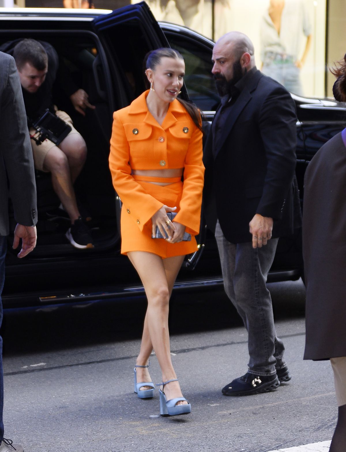 MILLIE BOBBY BROWN Arrives at Good Morning America Studios in New York ...