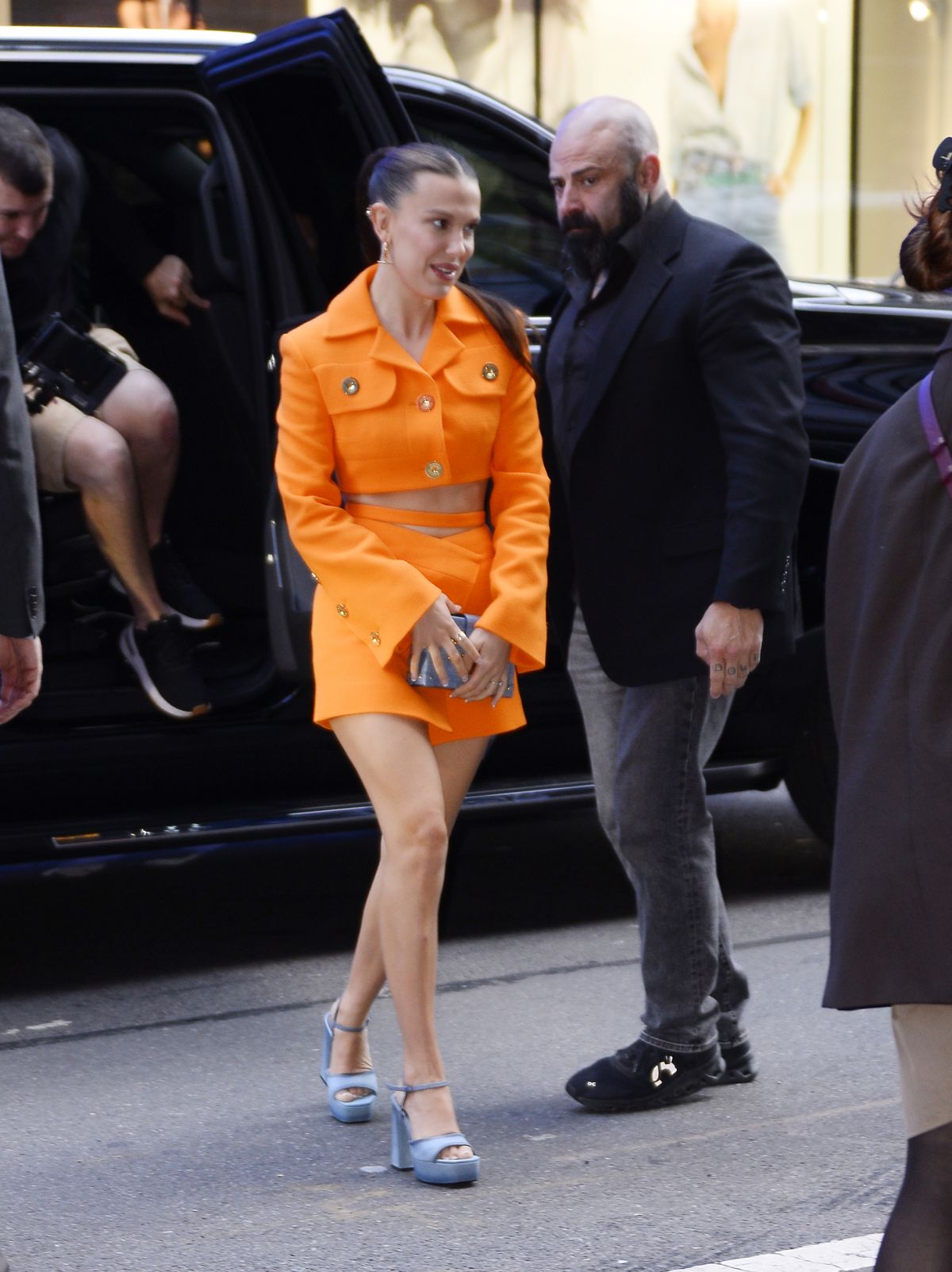 MILLIE BOBBY BROWN Arrives at Good Morning America Studios in New York ...