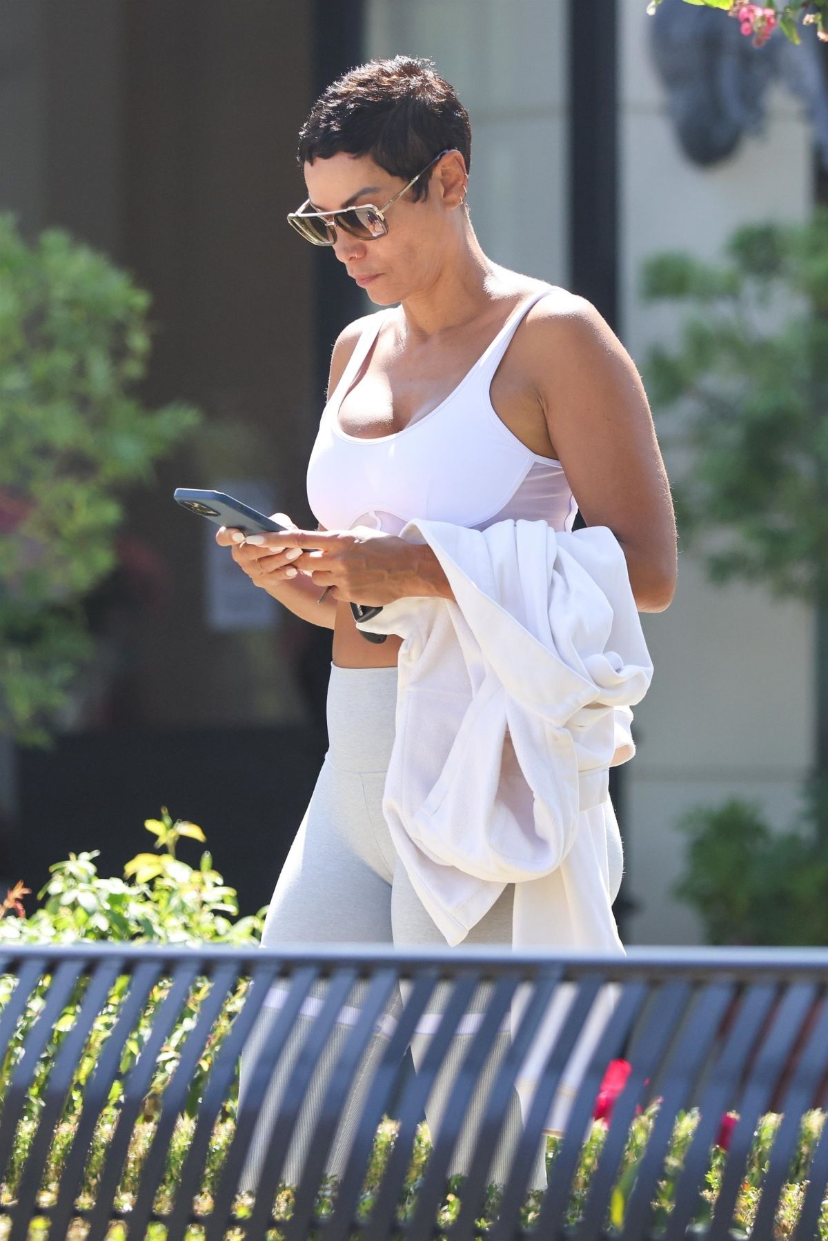 NICOLE MURPHY Out for Coffee After Workout Session in Calabasas 09/19 ...