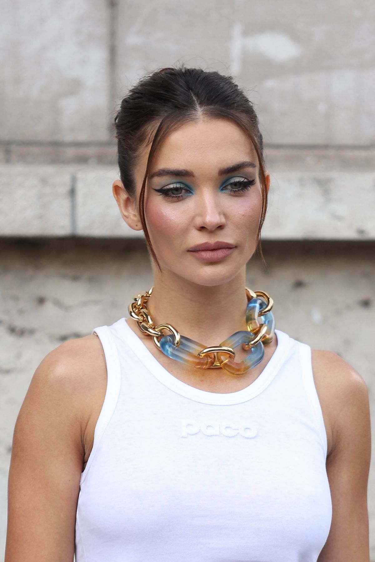 AMY JACKSON at Rabanne Womenswear Spring/Summer Fashion Show in Paris ...