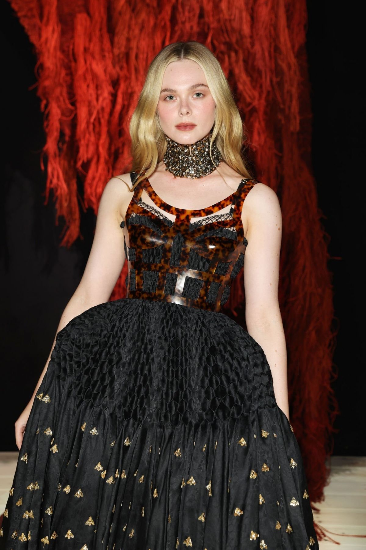 ELLE FANNING at Alexander Mcqueen SS24 Show at Paris Fashion Week 09/30 ...