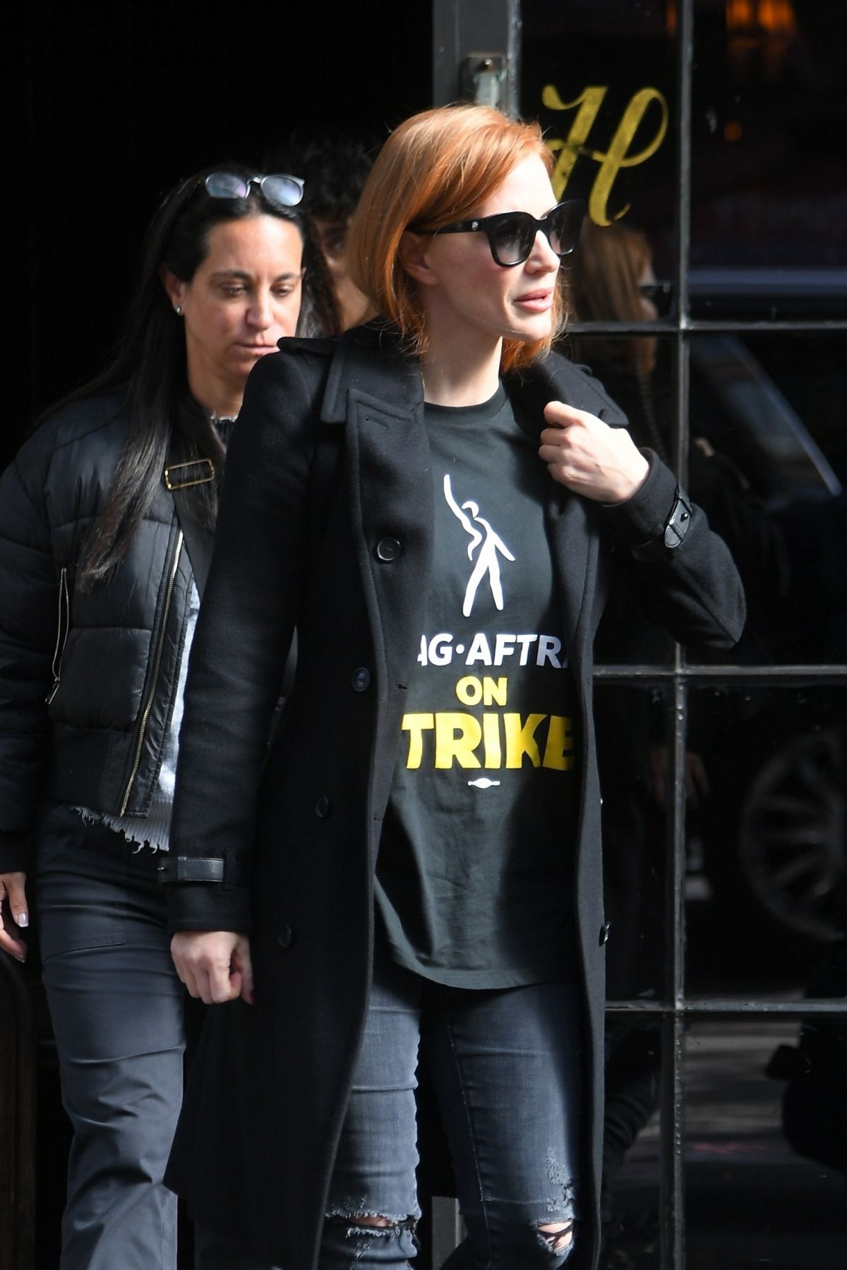 JESSICA CHASTAIN and Kristofer Buckle at Bowery Hotel After Walking ...