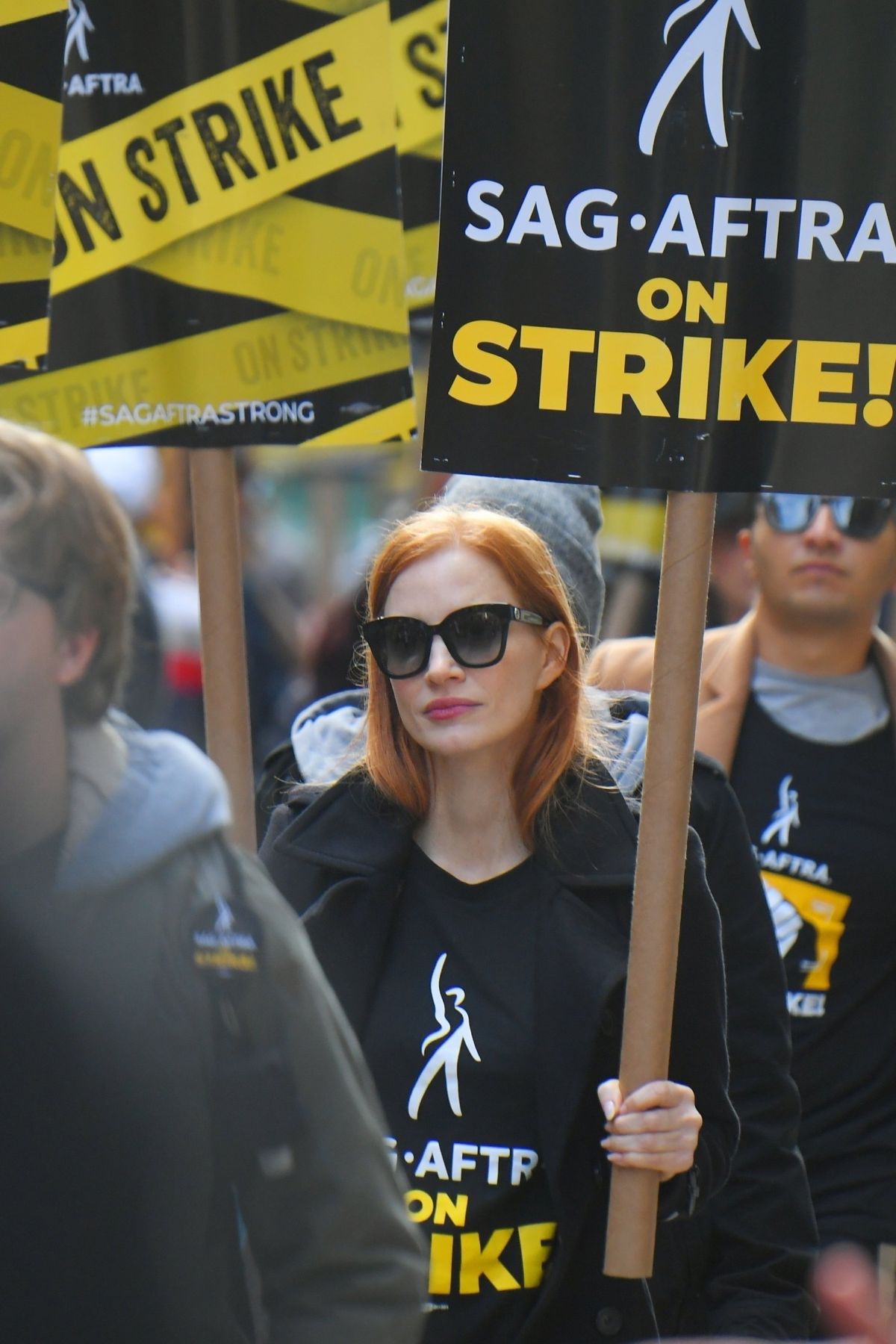 JESSICA CHASTAIN at Sag Strike in New York 10/16/2023 – HawtCelebs