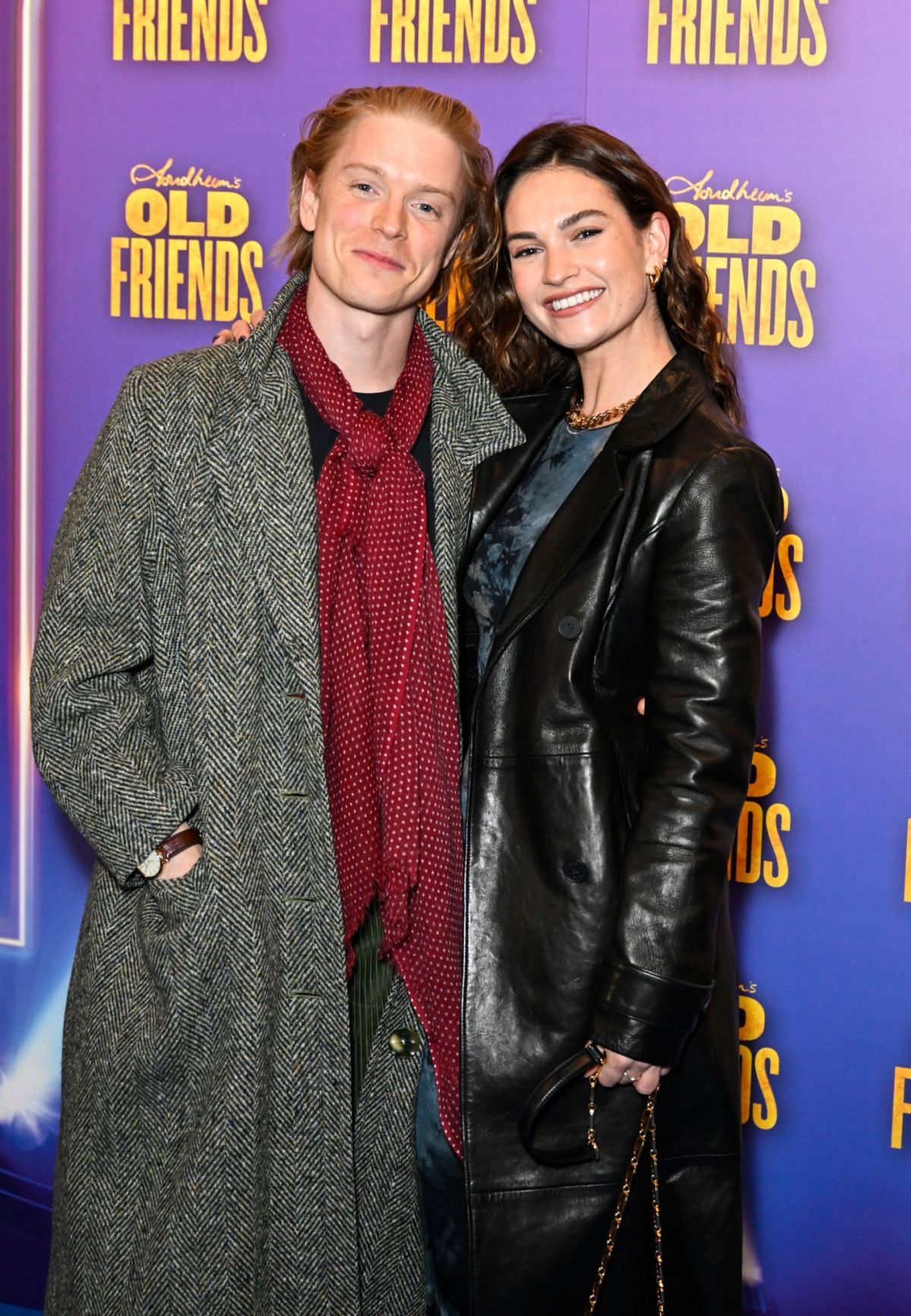LILY JAMES at Press Night Performance of Stephen Sondheim’s Old Friends ...