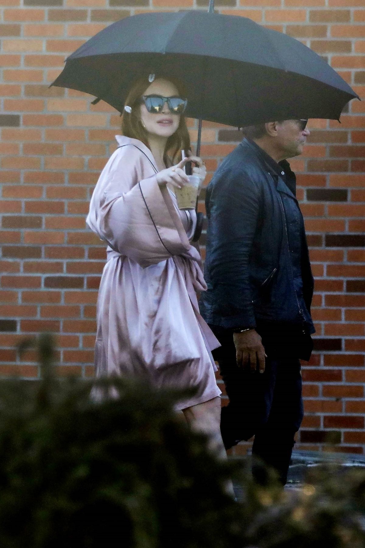 LINDSAY LOHAN On the Set of the Mean Girls Themed Pepsi Commercial in ...
