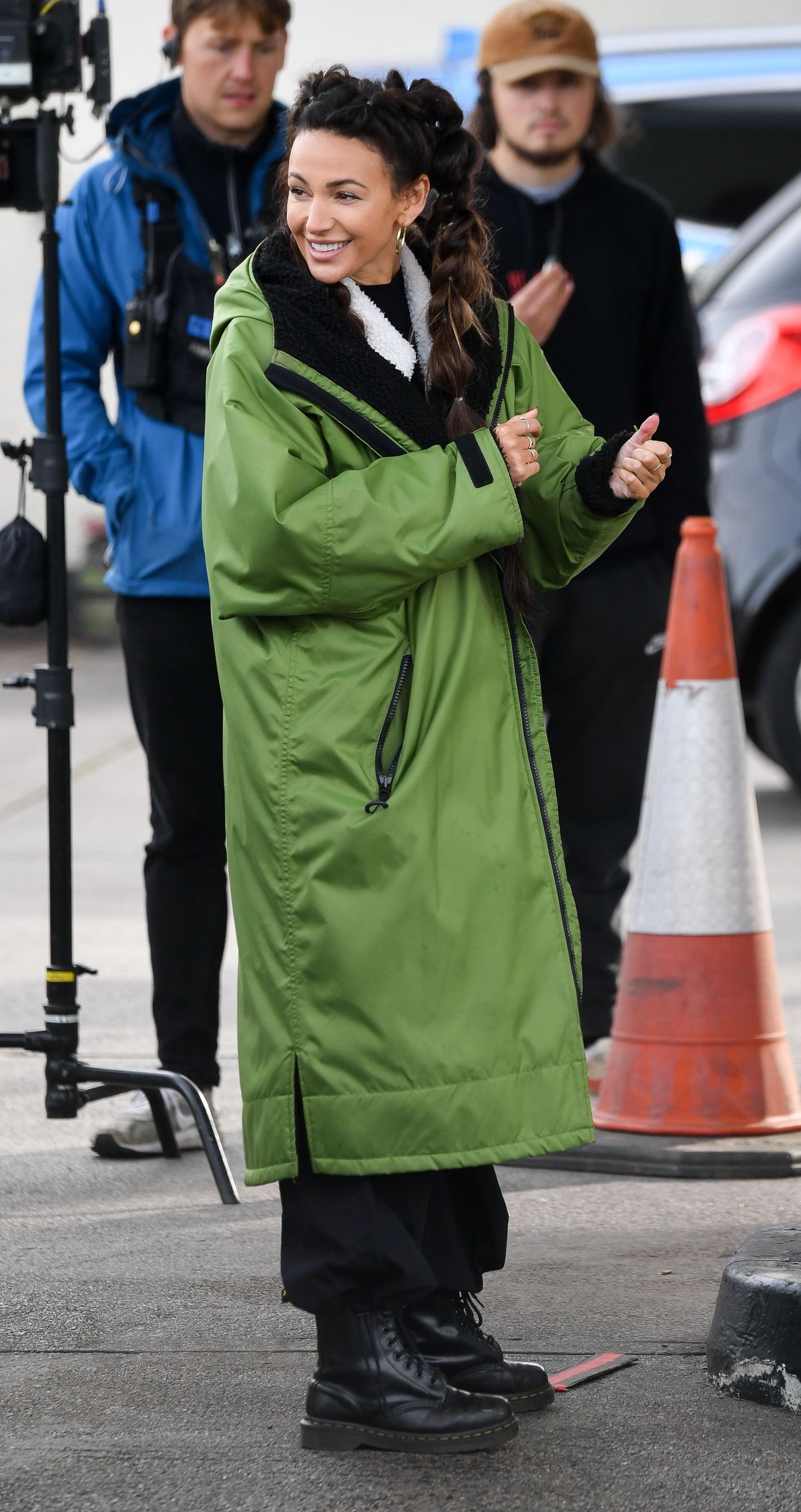 MICHELLE KEEGAN on the Set of Brassic at a Gas Station in Oldham 10/13 ...