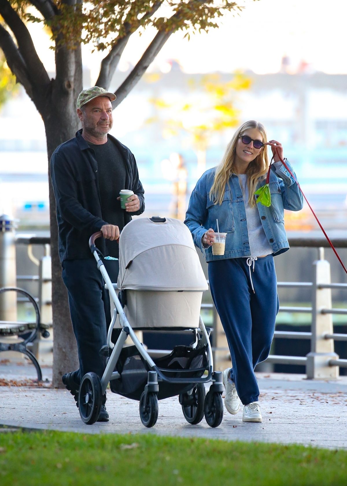 TAYLOR NEISEN and Liev Schreiber Out with Their Baby in New York 10/26 ...