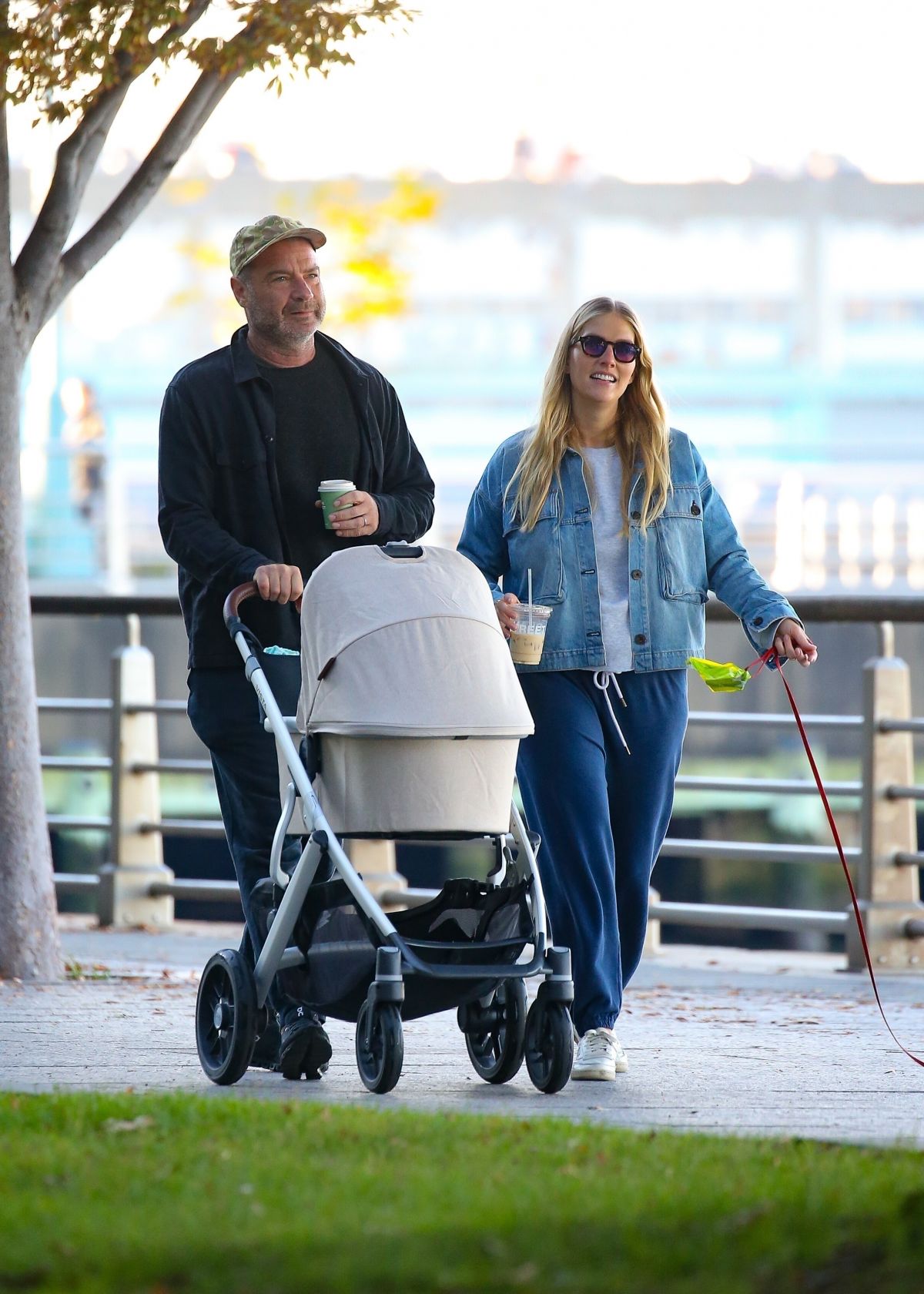TAYLOR NEISEN and Liev Schreiber Out with Their Baby in New York 10/26 ...