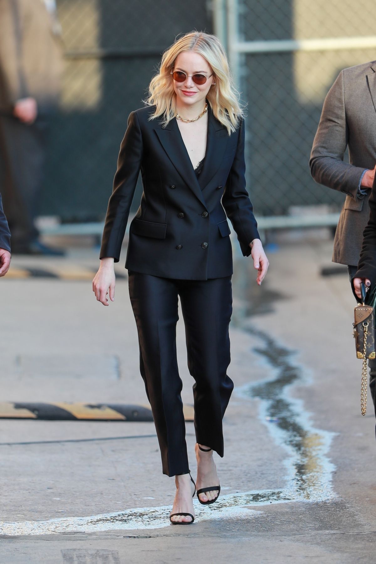 EMMA STONE Arrives at Jimmy Kimmel Live! in Hollywood 11/16/2023 ...