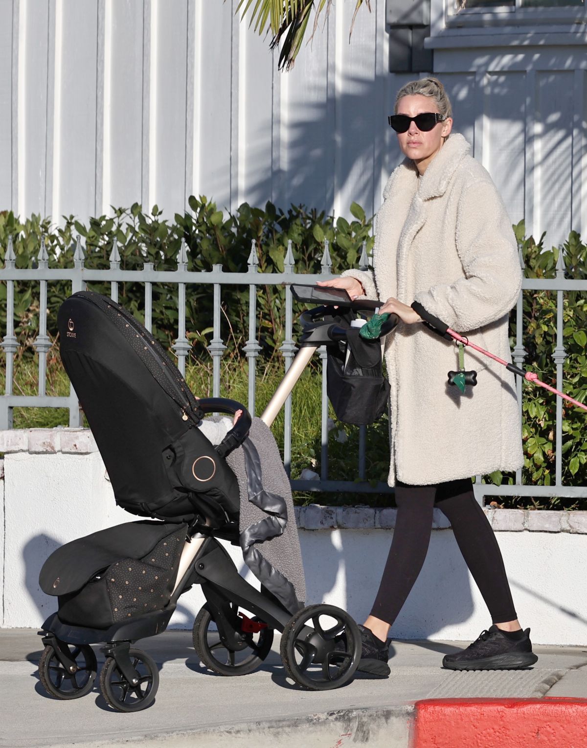 HEATHER RAE YOUNG Out with Her Baby and Her Dog in Newport Beach 11/17 ...
