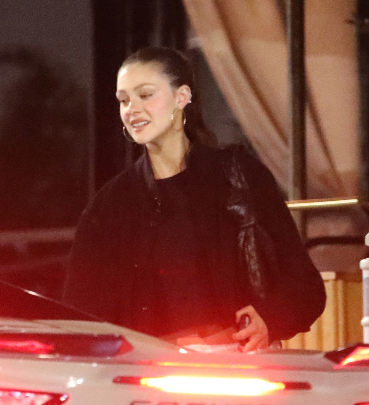 NICOLA PELTZ and Brooklyn Beckham Leavies The Bird Streets Club in West ...