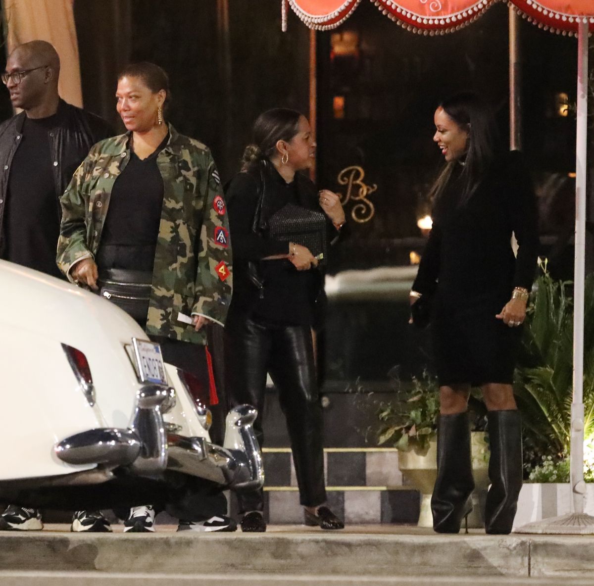 QUEEN LATIFAH and EBONI NICHOLS Leaves Bird Streets Club in West ...