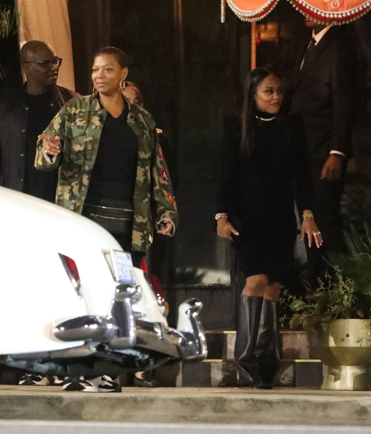 QUEEN LATIFAH and EBONI NICHOLS Leaves Bird Streets Club in West ...