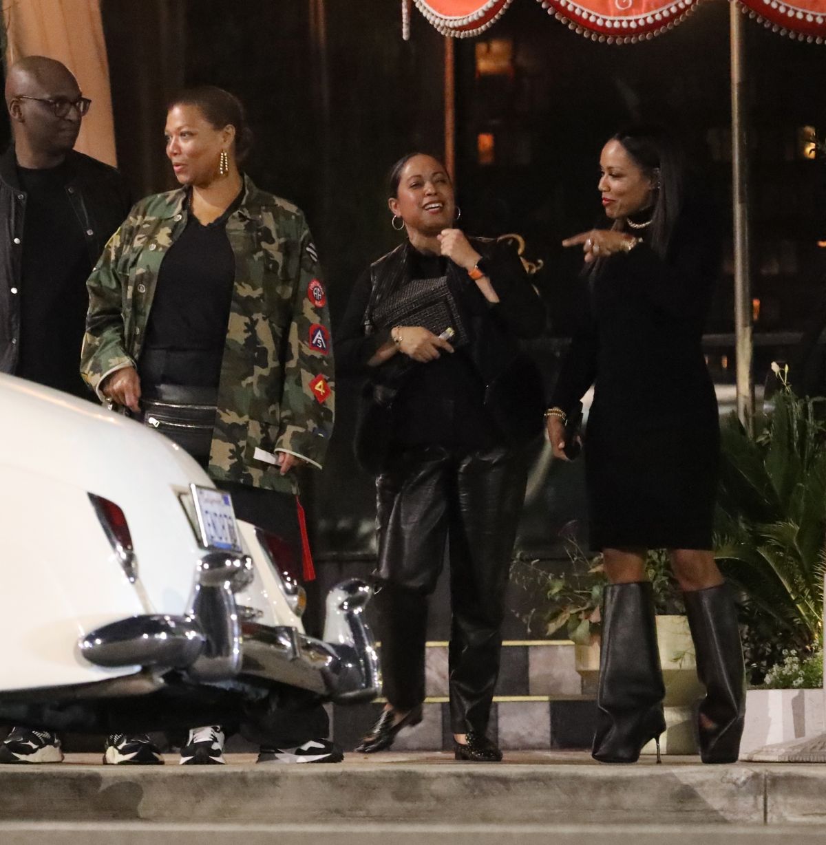 QUEEN LATIFAH and EBONI NICHOLS Leaves Bird Streets Club in West ...