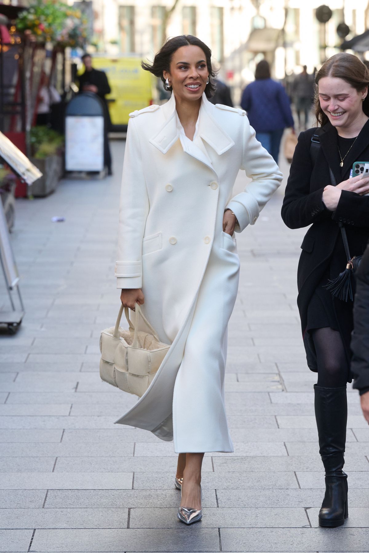 ROCHELLE HUMES Arrives at Global Radio Studios in London 11/20/2023 ...