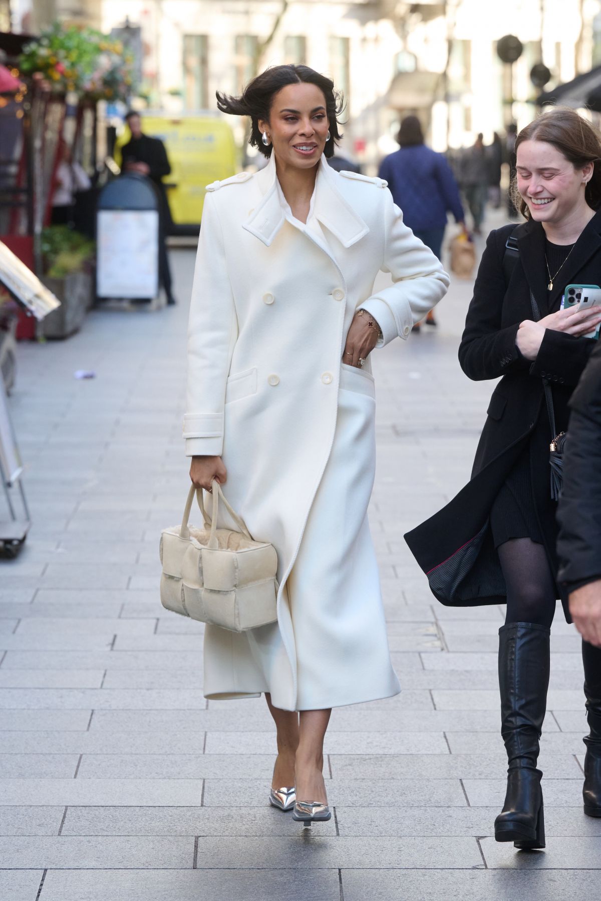 ROCHELLE HUMES Arrives at Global Radio Studios in London 11/20/2023 ...