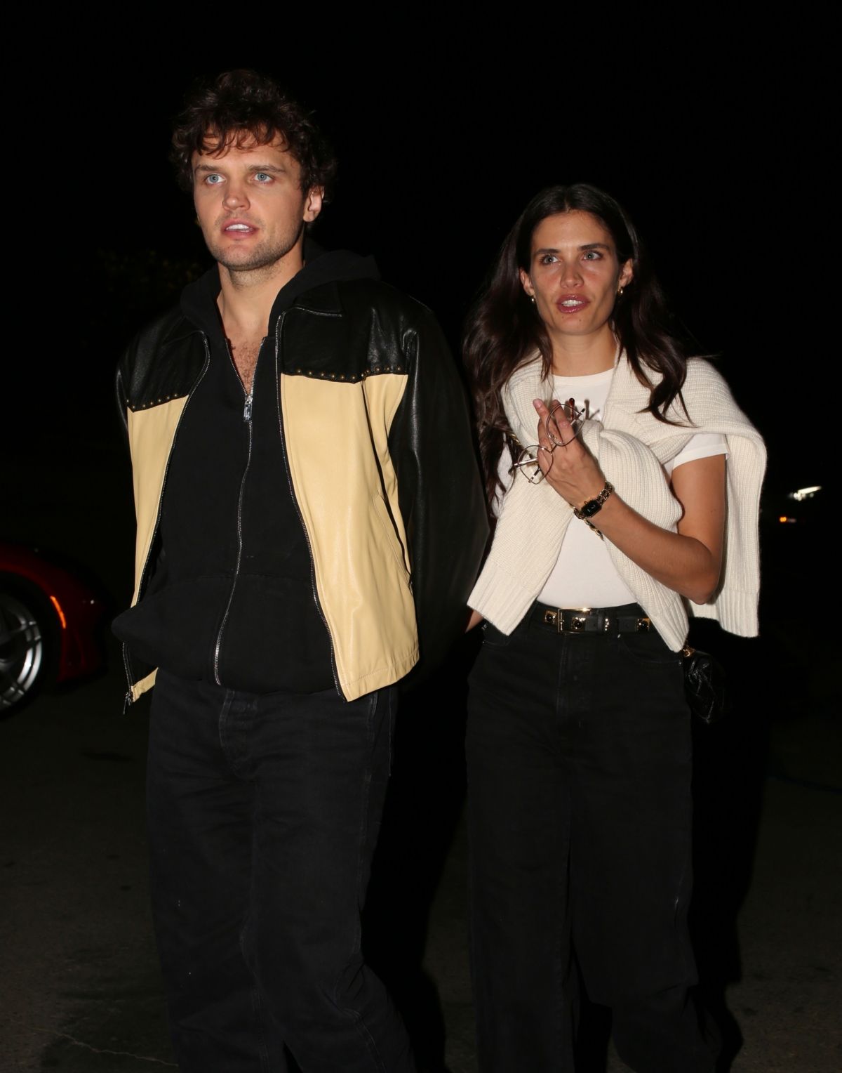 SARA SAMPAIO and Ray Nicholson Night Out in Los Angeles 11/02/2023 ...