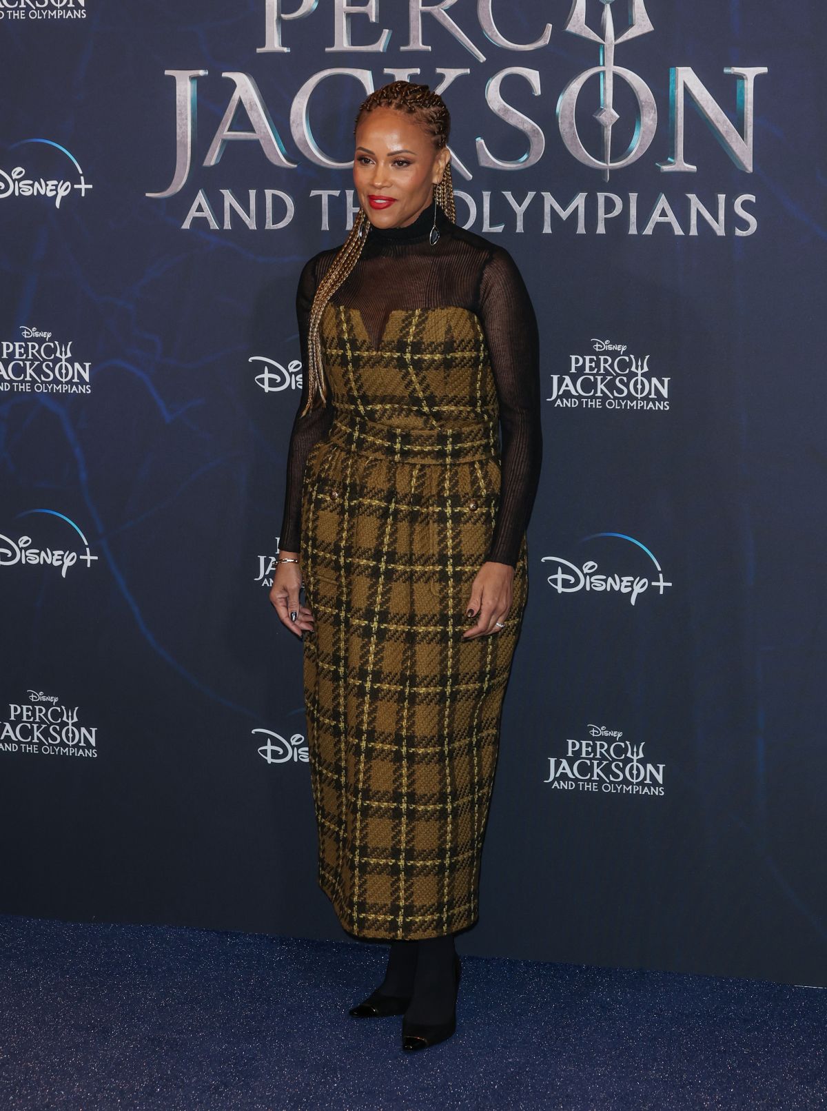AYO DAVIS at UK Premiere of Percy Jackson and the Olympians at Odeon ...