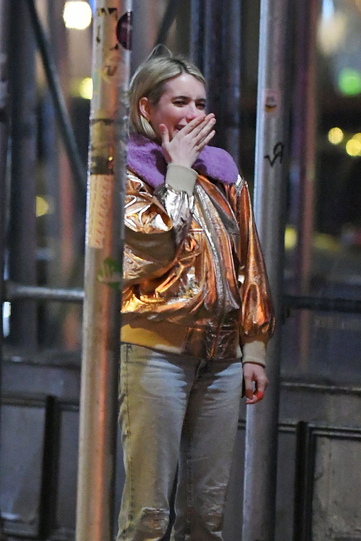 EMMA ROBERTS Out for Dinner with Friends in New York 12/20/2023 ...