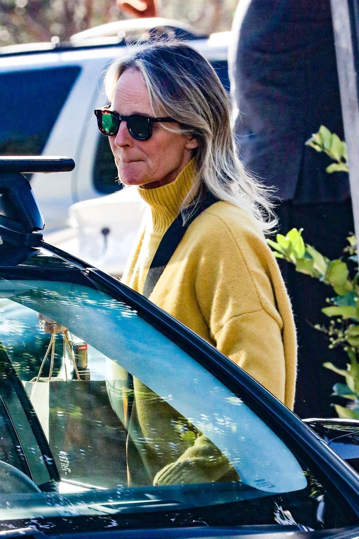 HELEN HUNT Leaves a Restaurant with Friends in Beverly Hills 12/12/2023 ...