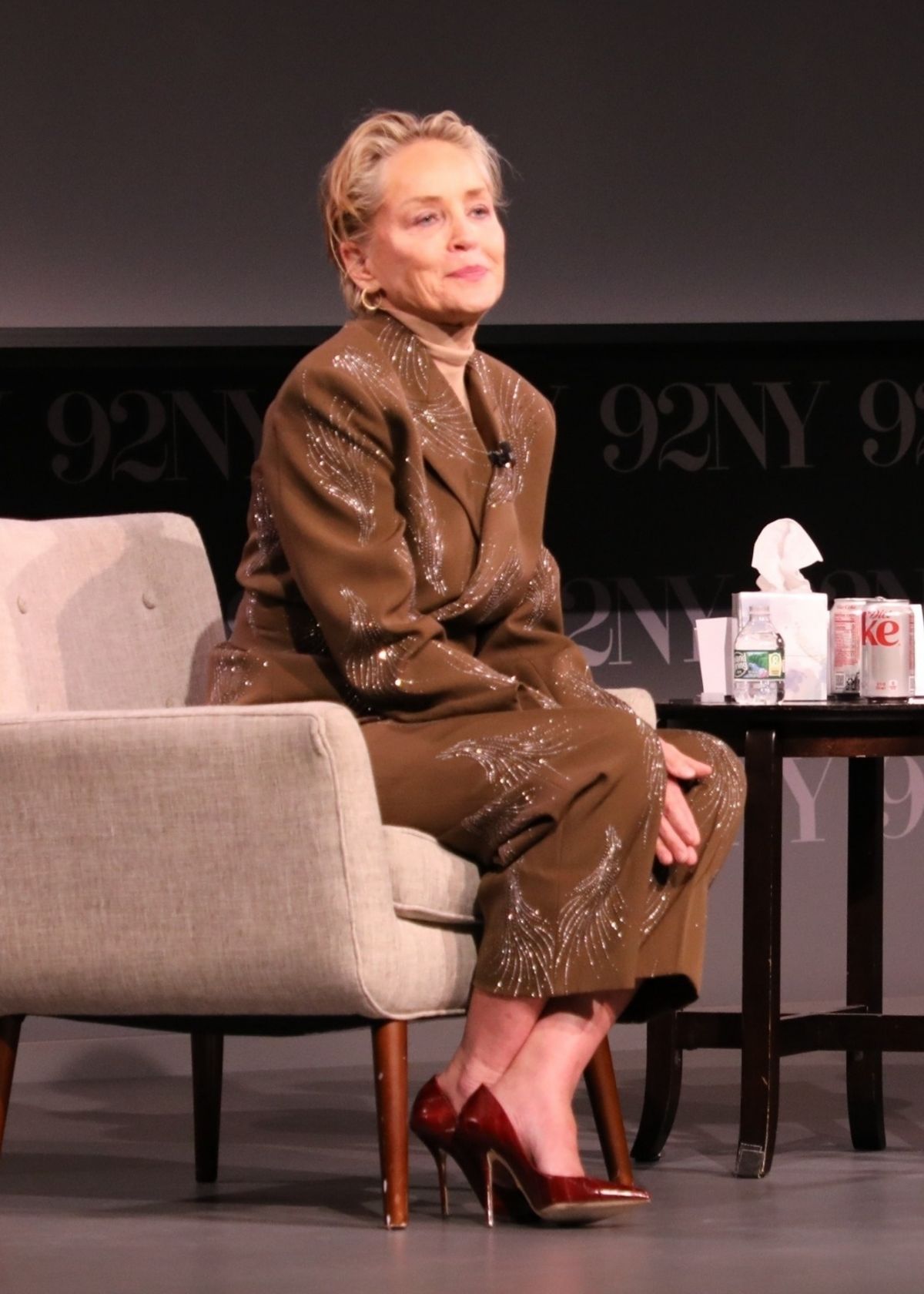 SHARON STONE at Sharon Stone and Jerry Saltz Talk About Art Event at ...