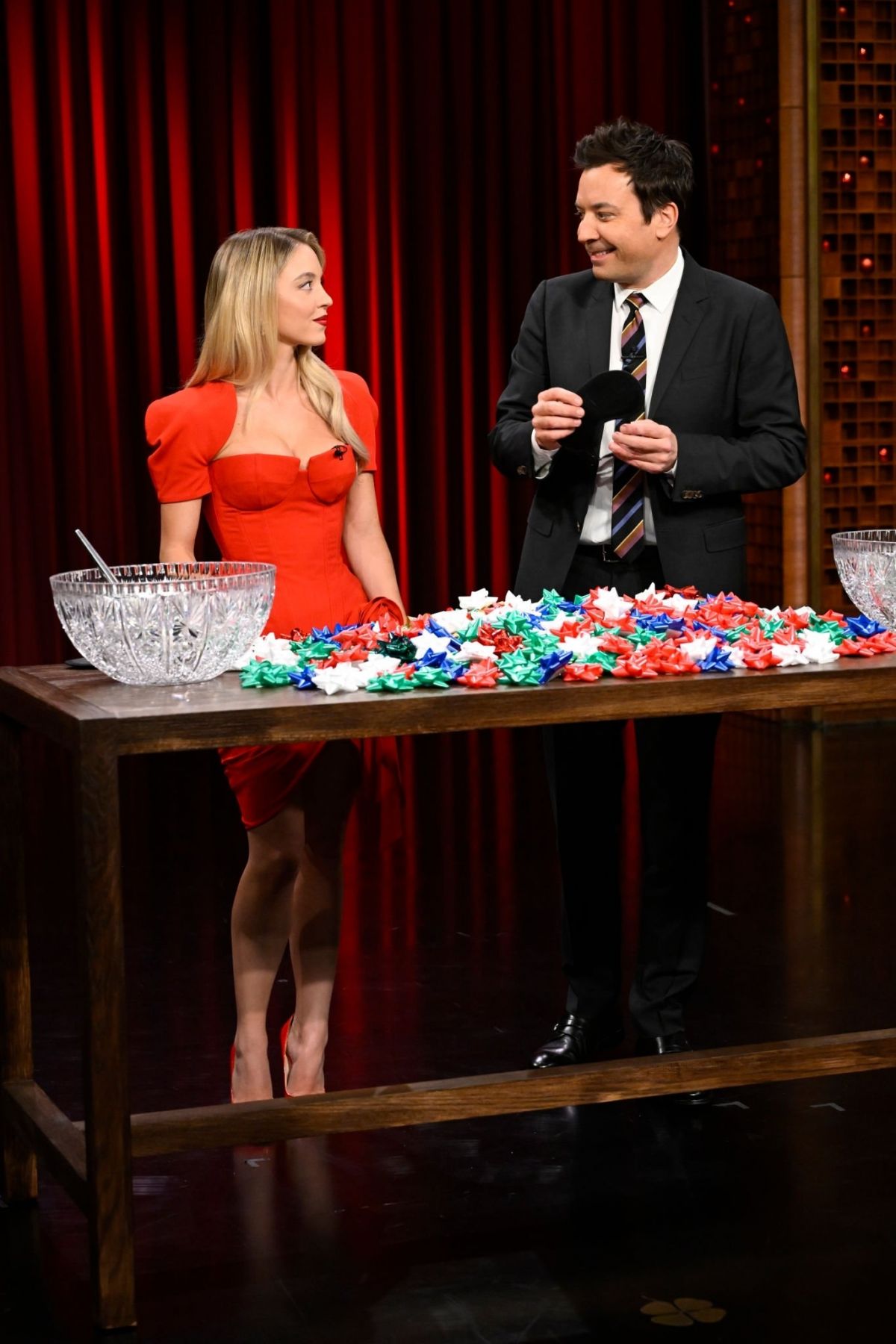 SYDNEY SWEENEY at Tonight Show Starring Jimmy Fallon in New York 12/12 ...