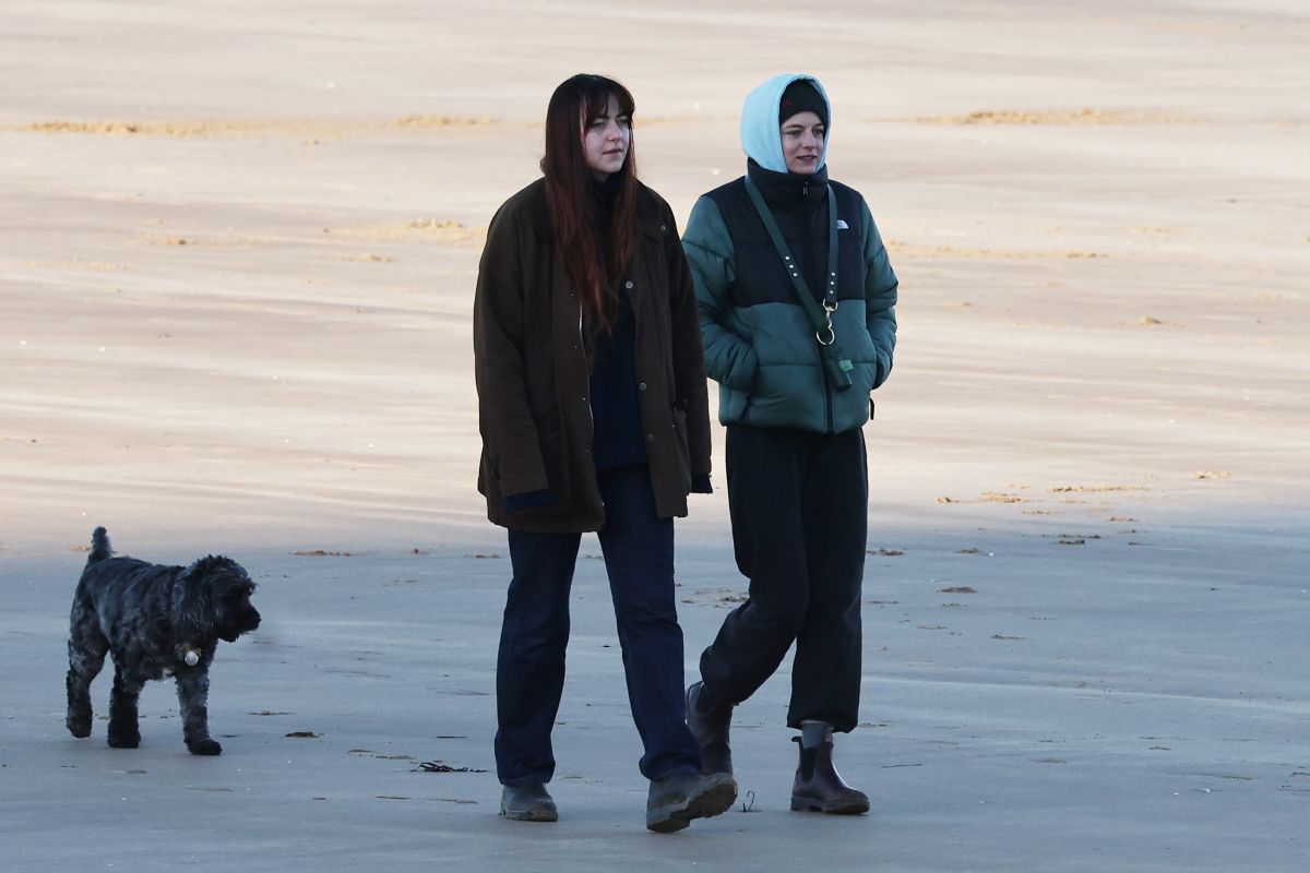 EMMA CORRIN Out for Dog Walk with a Friend in Kent 01/19/2024 – HawtCelebs
