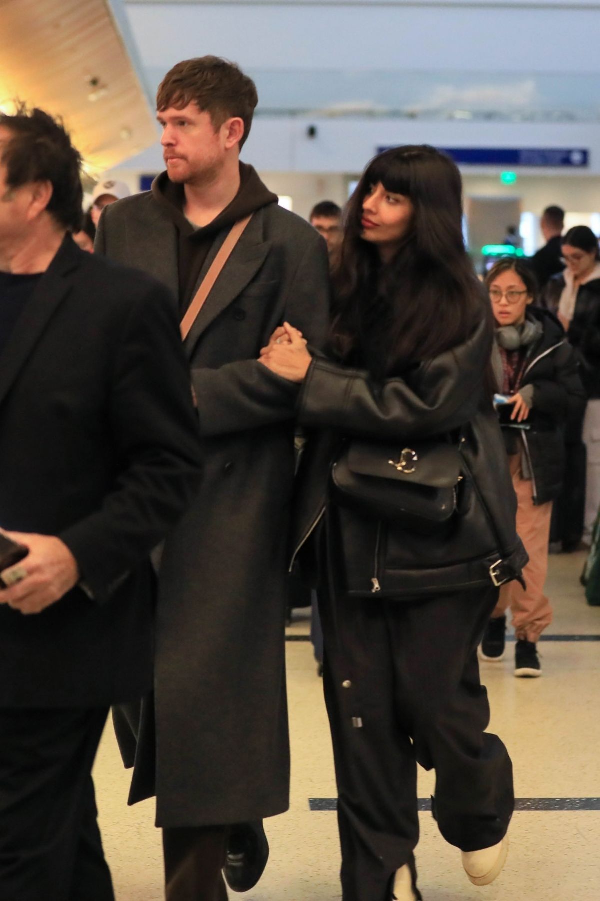 JAMEELA JAMIL and James Blake at LAX Airport in Los Angeles 01/09/2024 ...