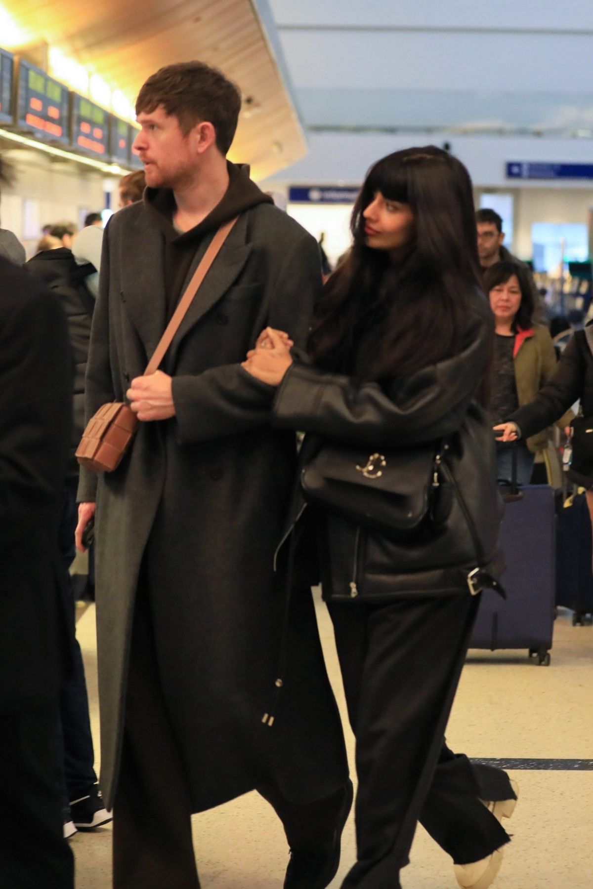 JAMEELA JAMIL and James Blake at LAX Airport in Los Angeles 01/09/2024 ...
