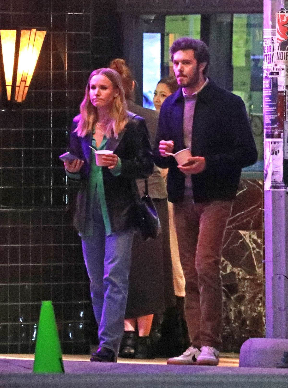 KRISTEN BELL and Adam Brody on the Set of Untitled Erin Foster Netflix ...