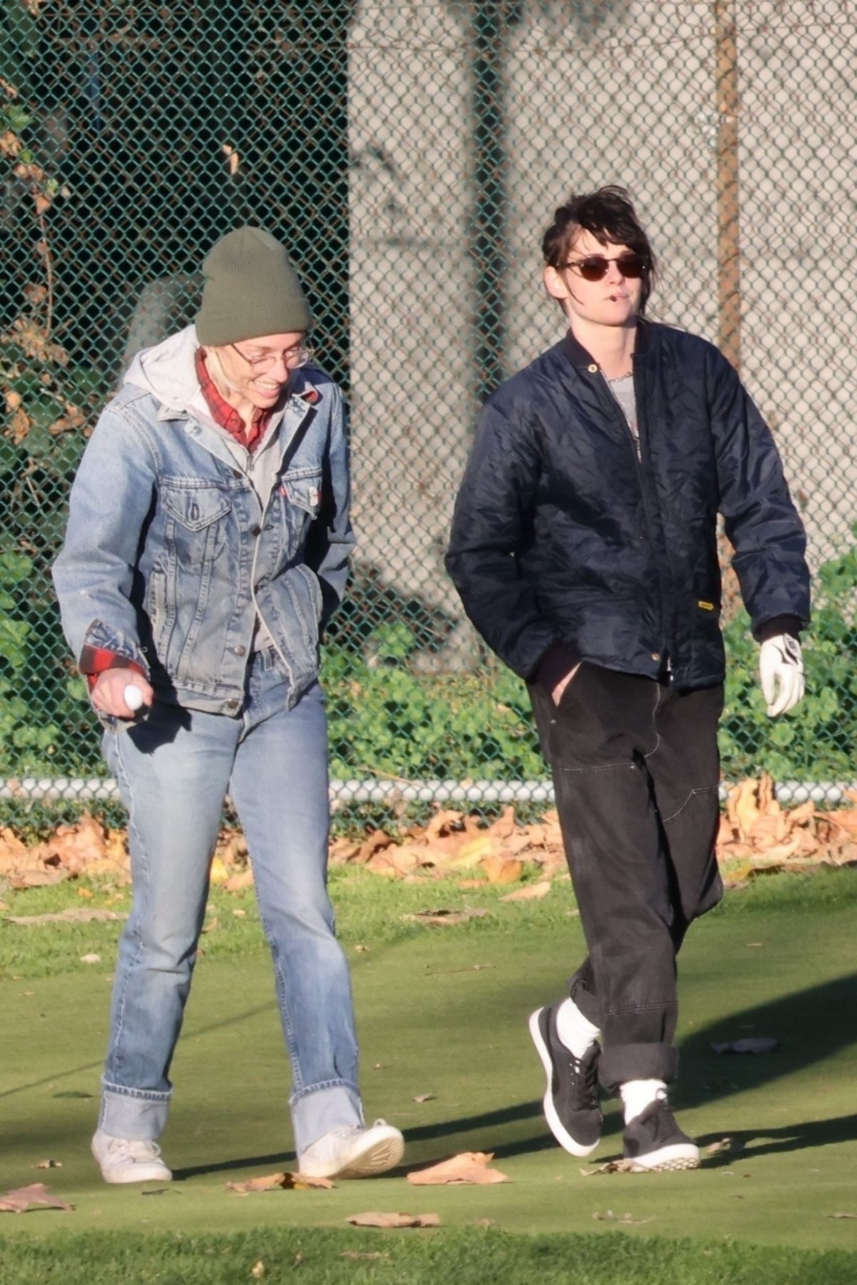 KRISTEN STEWART and DYLAN MEYER Out Playing Golf in Los Angeles 01/12 ...