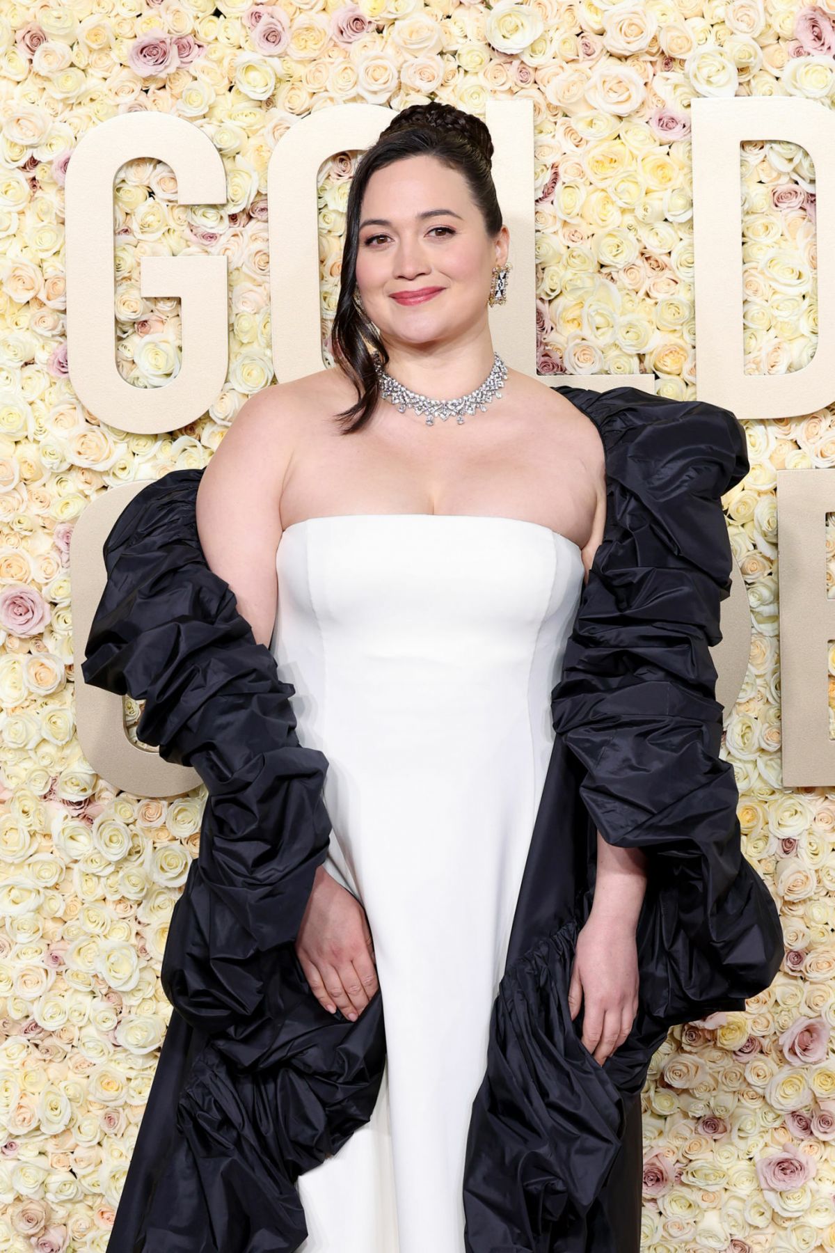 LILY GLADSTONE at 81st Annual Golden Globe Awards in Los Angeles 01/07 ...