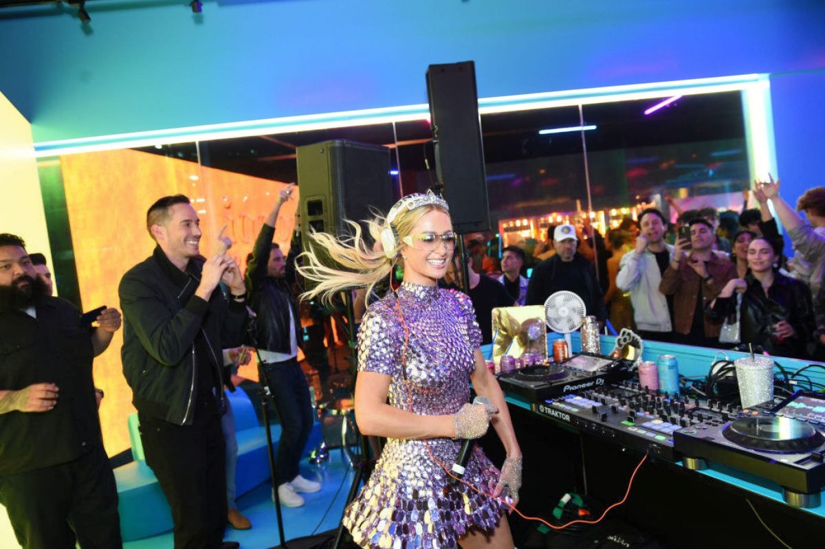 PARIS HILTON at Poppi Mart Launch Party in Los Angeles 01/26/2024 ...