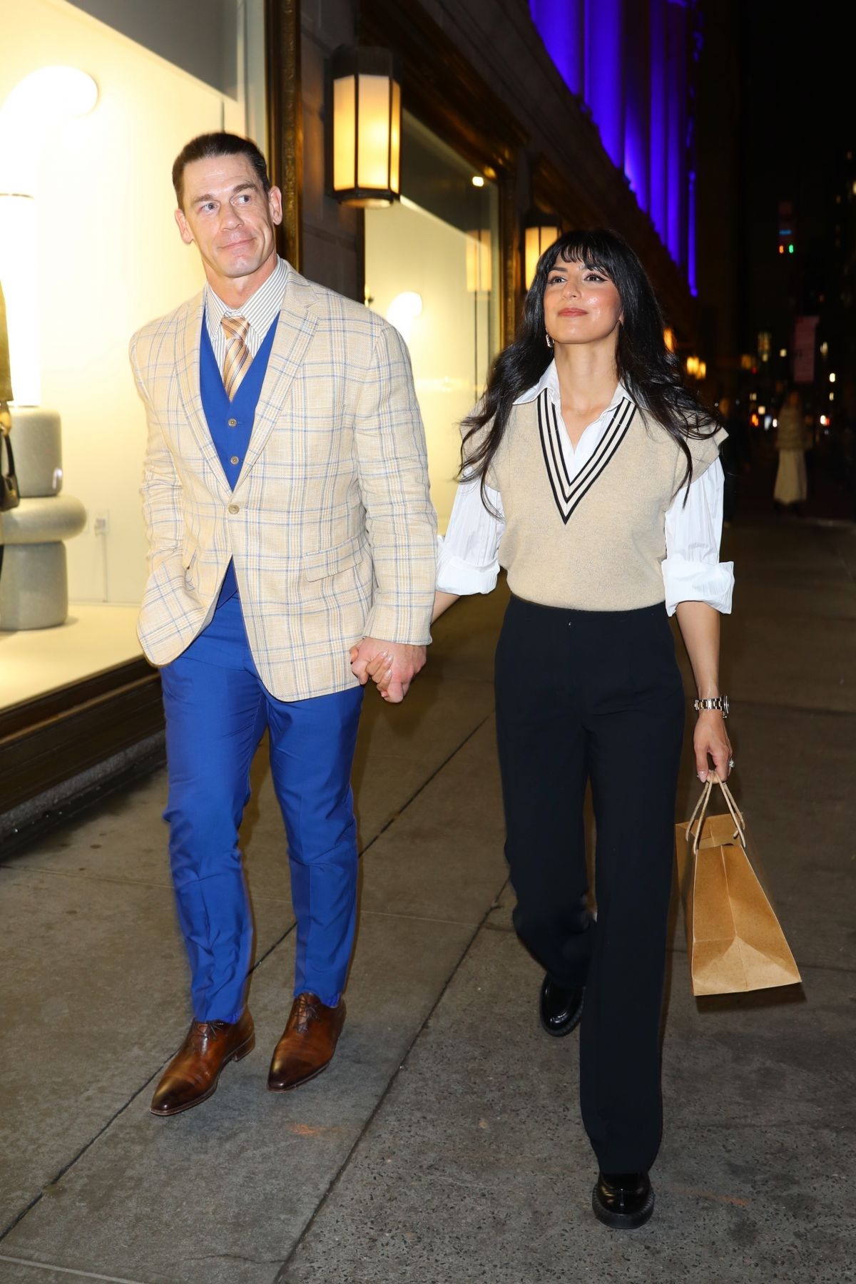 SHAY SHARIATZADEH and John Cena Arrives at Polo Bar in New York 01/25 ...
