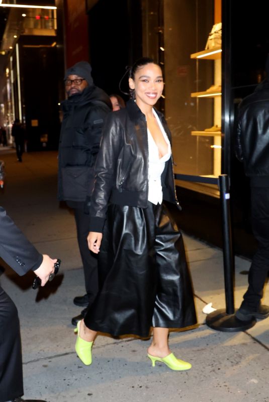 ALEXANDRA SHIPP Arrives at Tod’s Madison Avenue Store in New York 02/13 ...