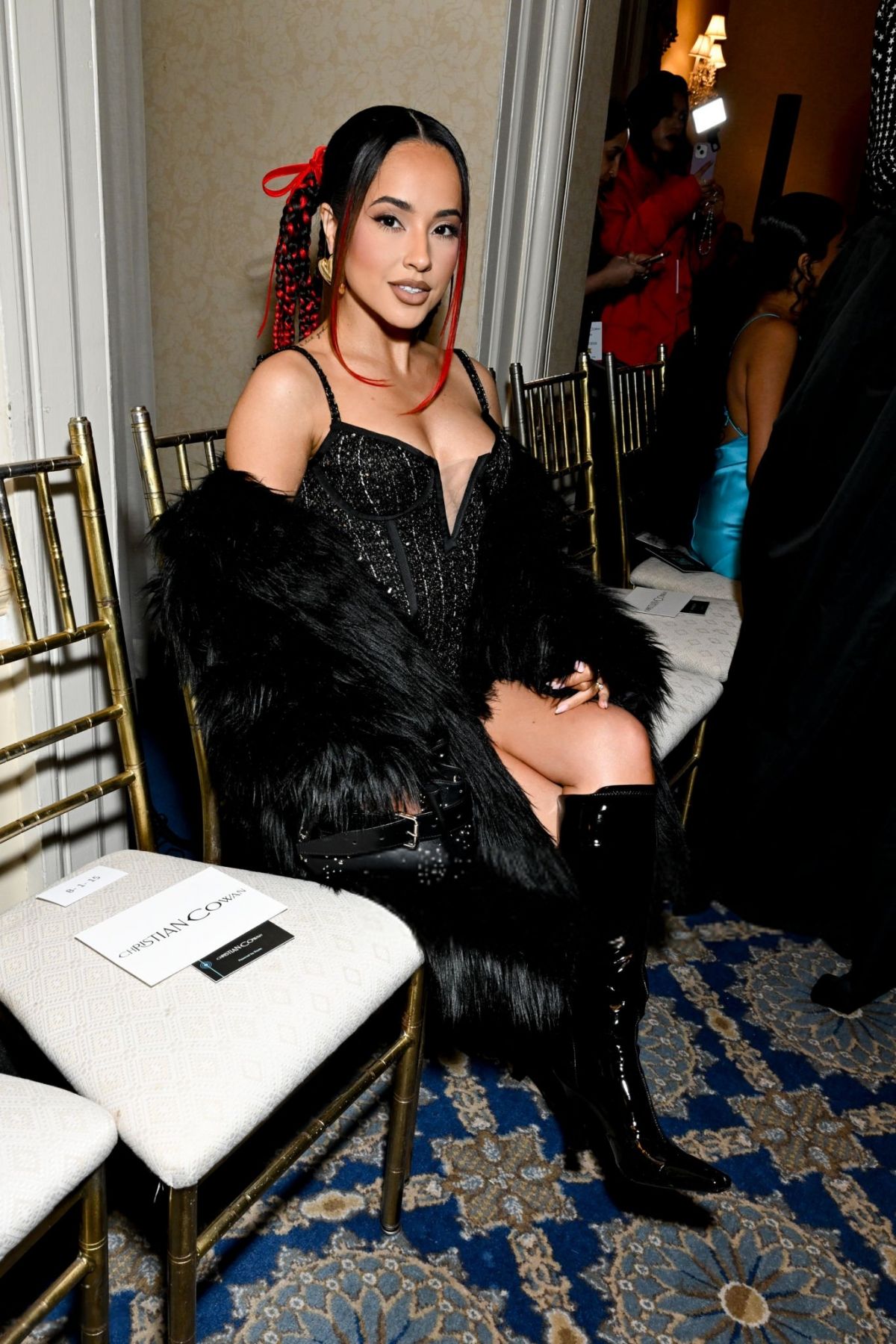 BECKY G at Christian Cowan Fashion Show at NYFW in New York 02/11/2024 ...